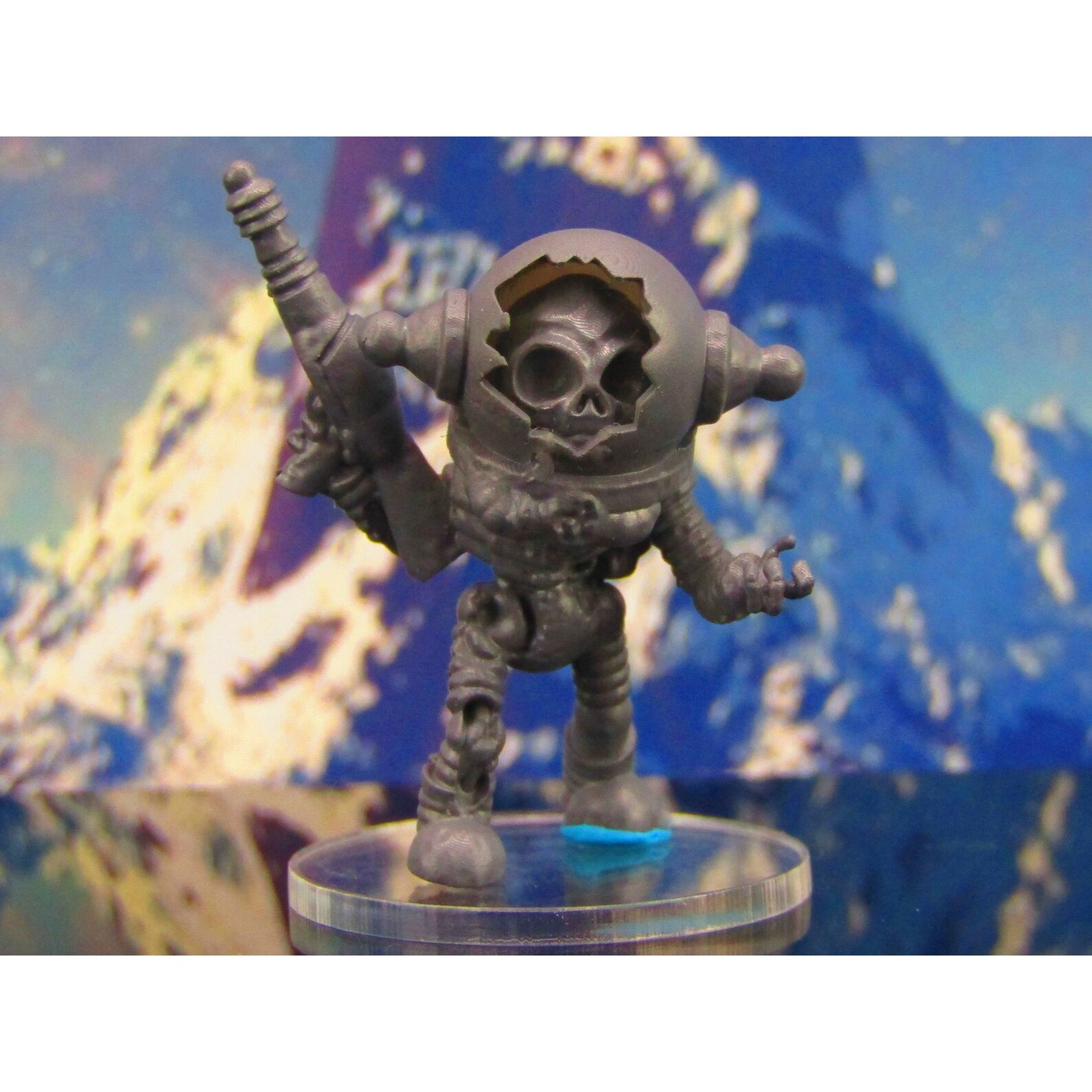 Skeletal Zeta Alien Invader B Mini Miniature Model Character - Etsy