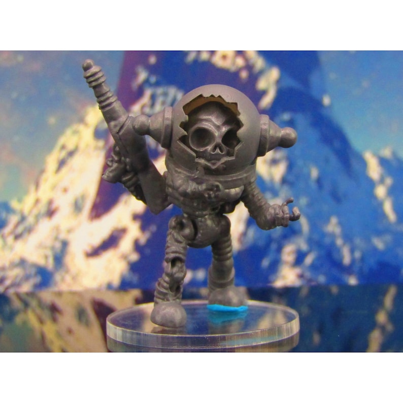 Skeletal Zeta Alien Invader B Mini Miniature Model Character - Etsy