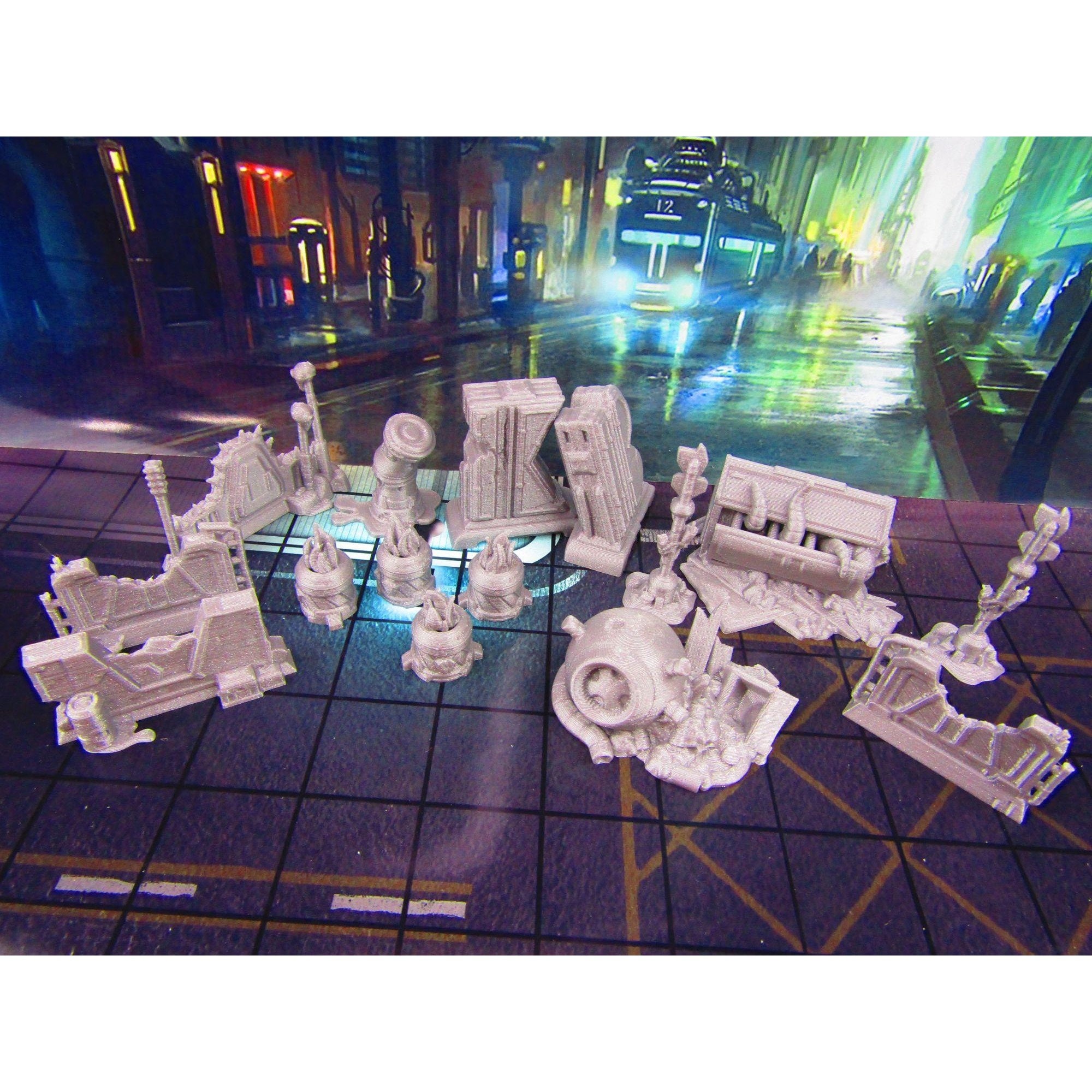 14pc Junkyard Scrap Garbage Scenery Scatter Terrain 3D Printed - Etsy