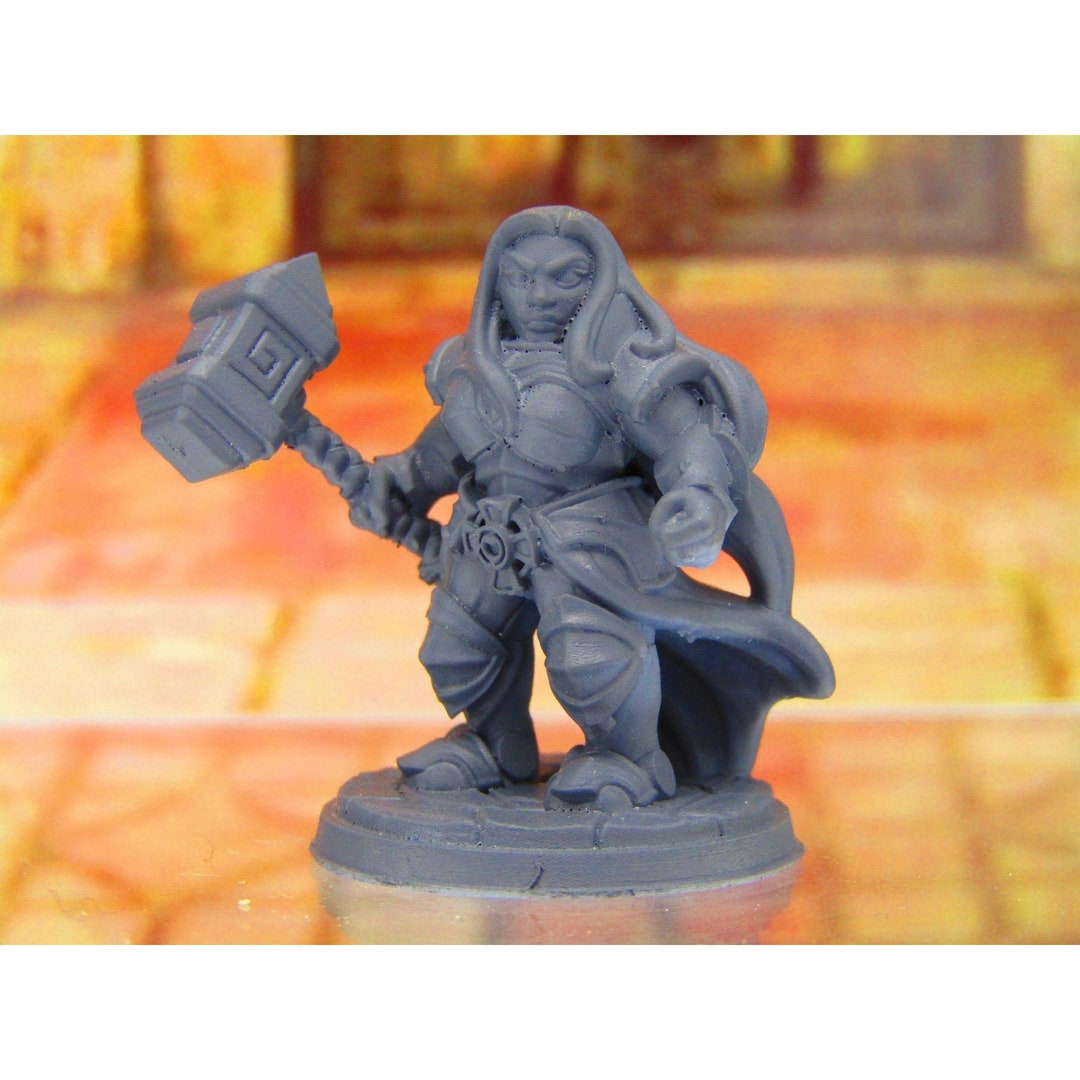 Maylan the Proud Female Dwarven Warrior Queen Dwarf Mini Miniature 3D ...