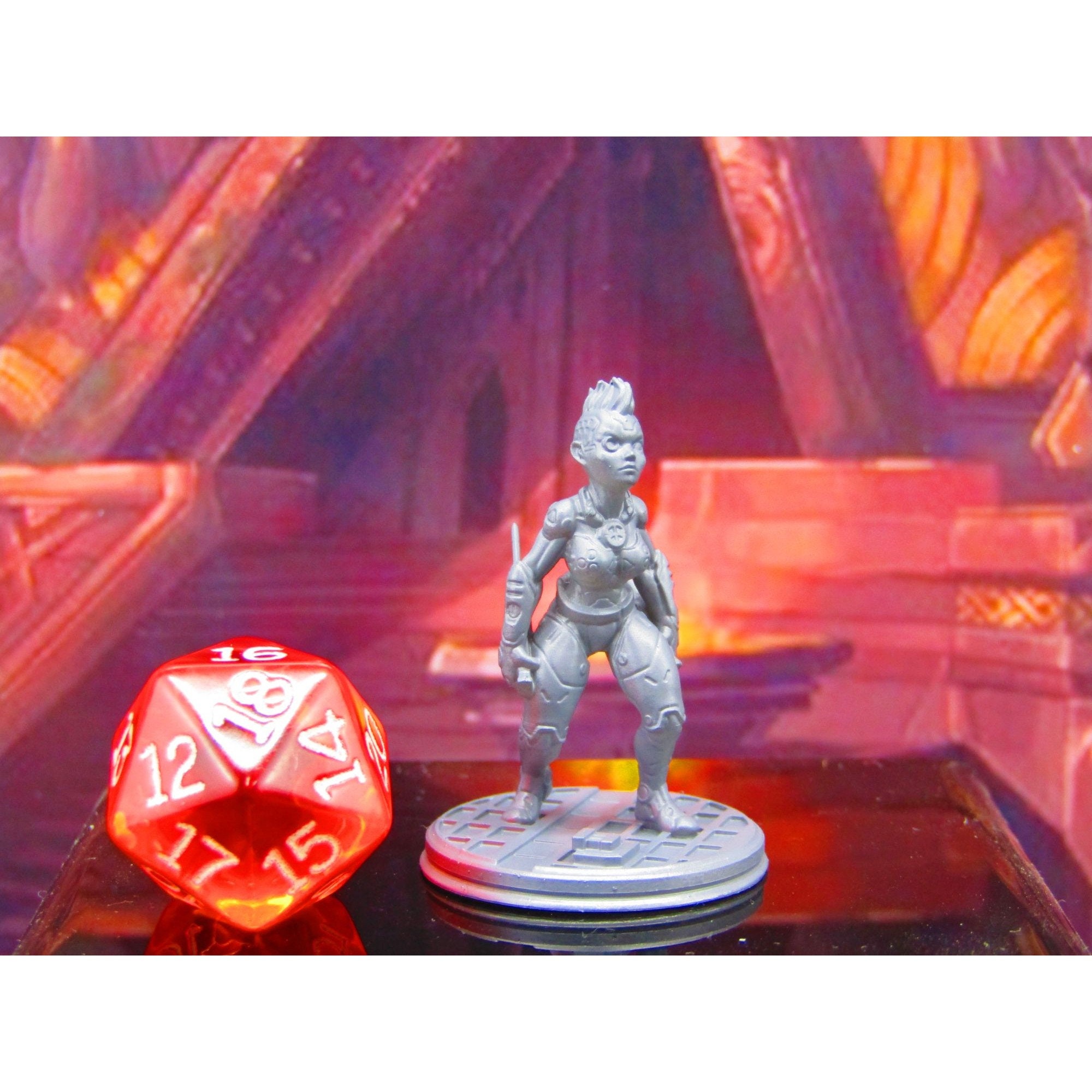 Keelie Cyberpunk Cyborg Female Mini Miniature Model Character Figure ...