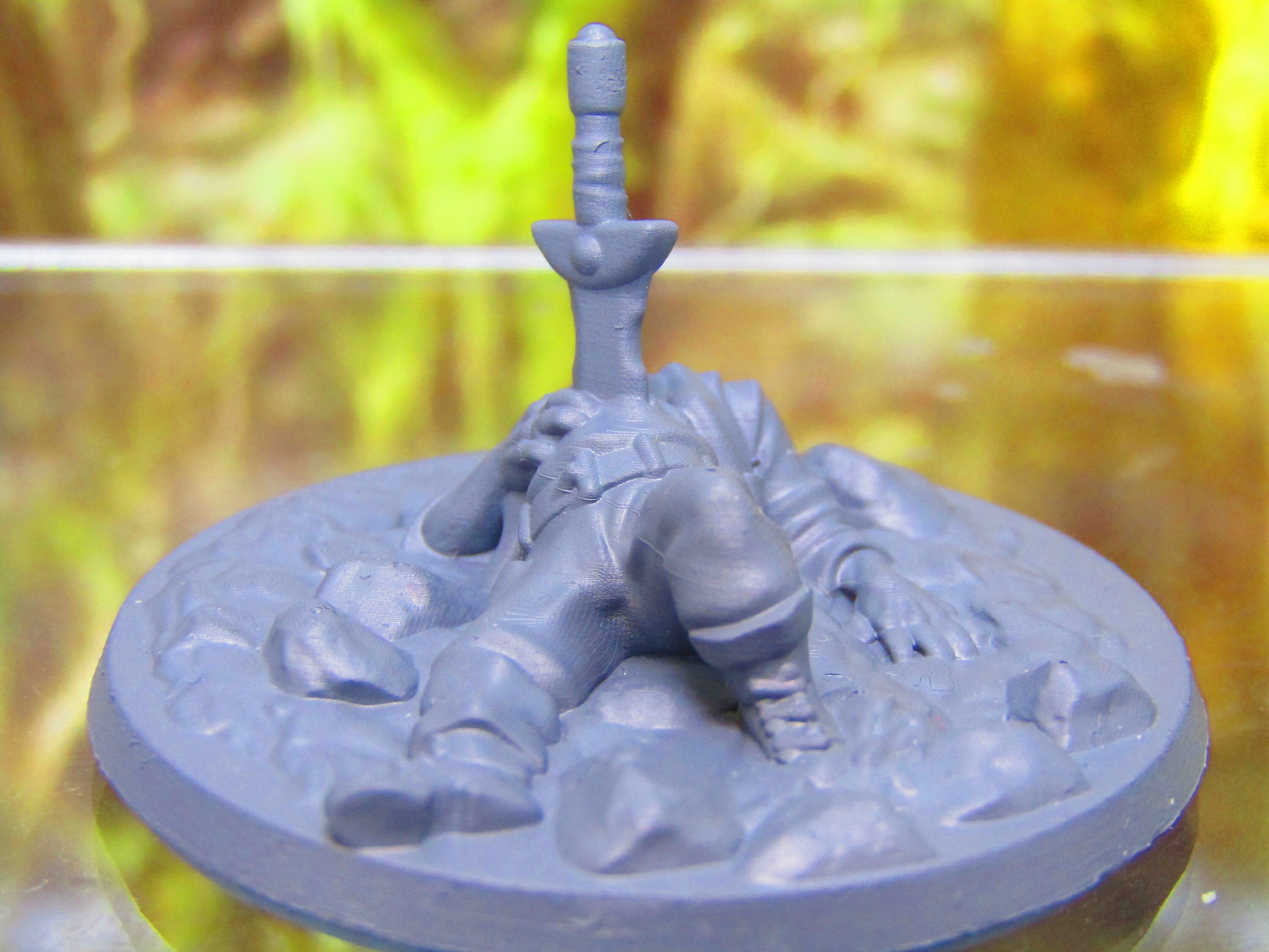 Dead Adventurer Traveller W/ Sword in Gut Miniature Figure 3D | Etsy