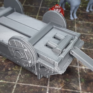 Horse & Wagon Cart Set 28mm Scale Fantasy Scatter Terrain Model for RPG ...