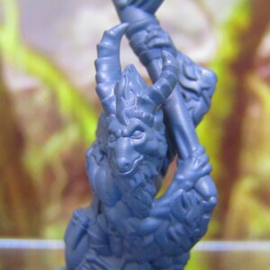 Goatman Fighter Warrior Soldier W/ Battleaxer Miniature Figure 3D ...