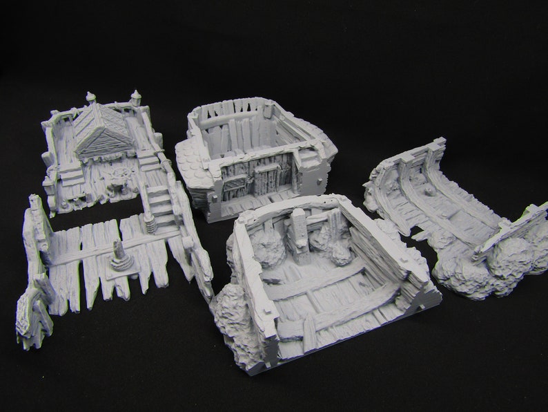 Ship Wreck Mini Miniature Figure 3D Printed Model 28/32mm | Etsy