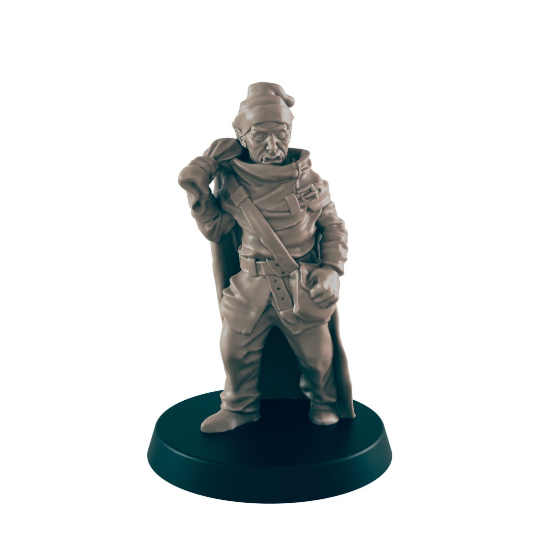 Half Orc Mini Traveller Male Monster Townsfolk NPC Figure Dnd Wargaming ...