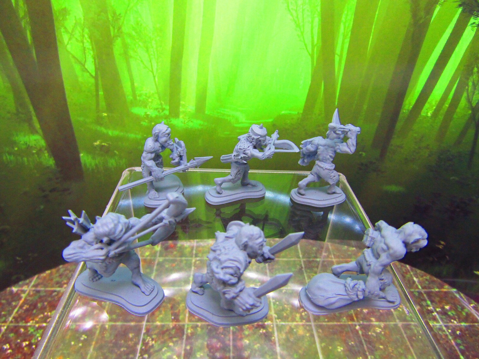 6pc Swamp Goblin Mob Set Mini Miniature 3D Printed Model | Etsy