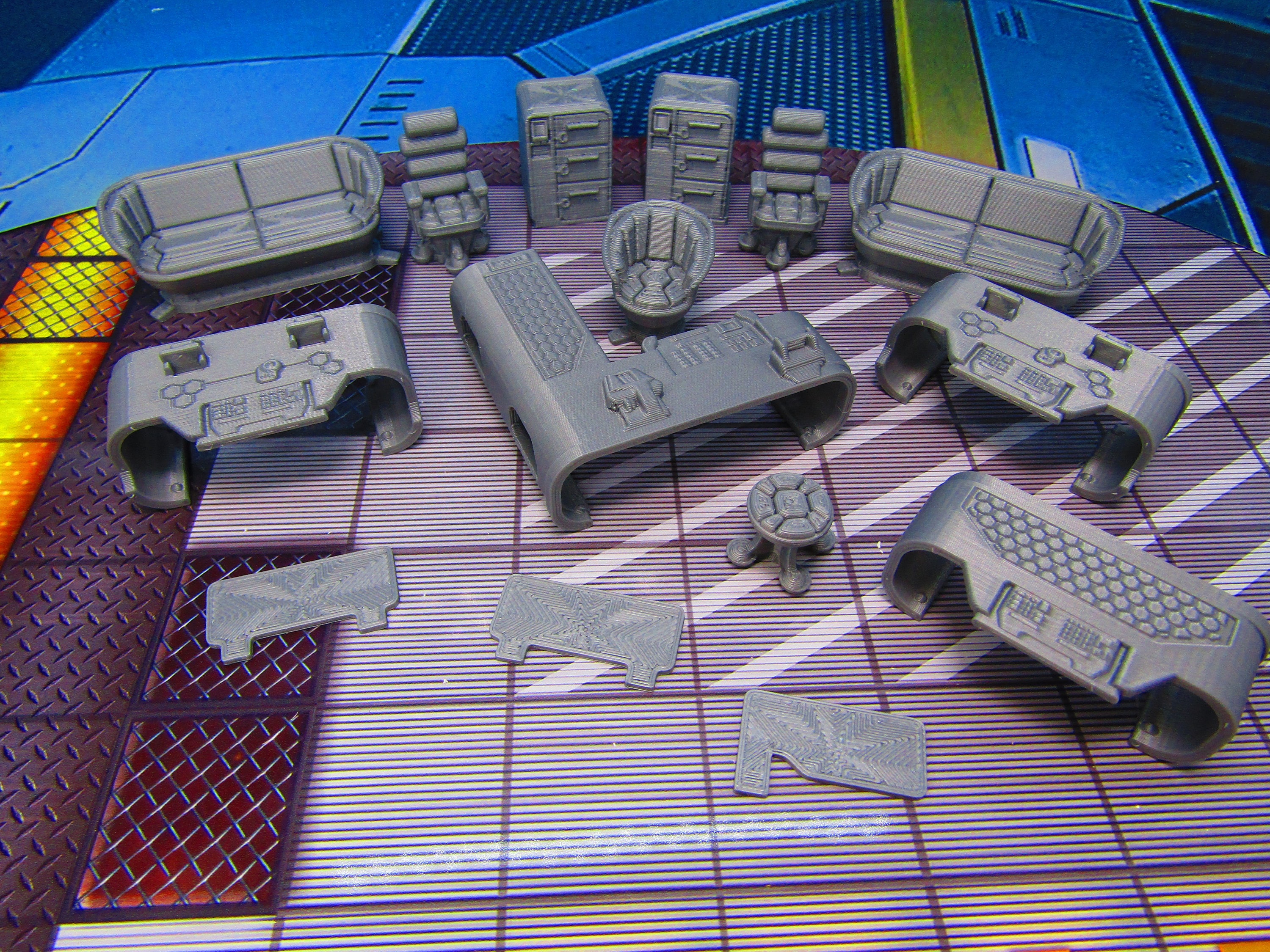 12 Piece Office Furniture Desks Chairs Terrain Scenery - Etsy