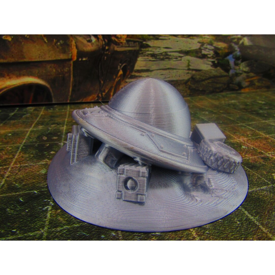 Crashed Junkpile UFO Spaceship Scatter Terrain Scenery Wasteland ...