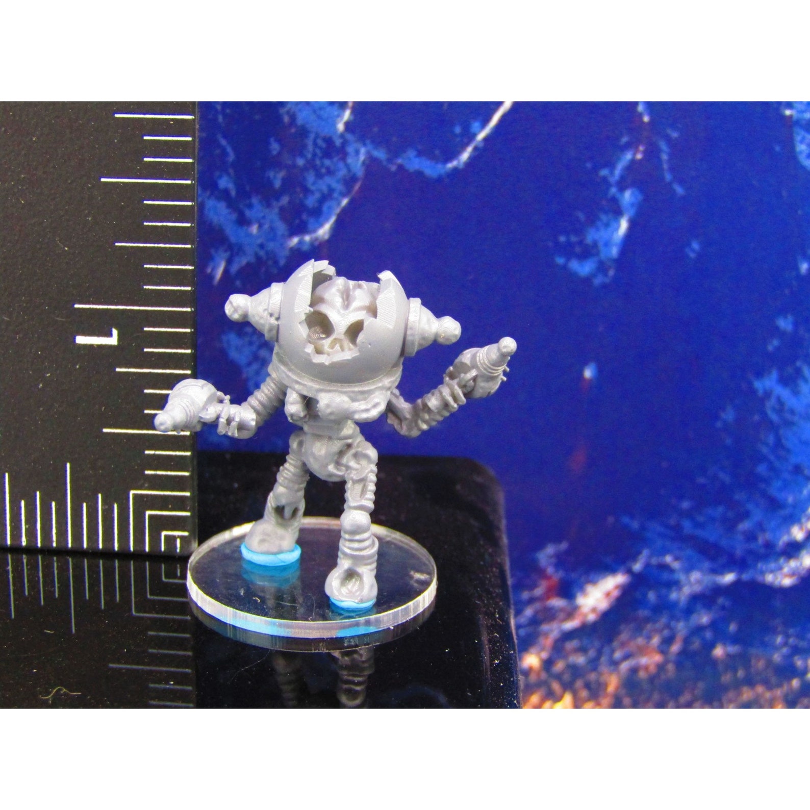 Skeletal Zeta Alien Invader A Mini Miniature Model Character | Etsy