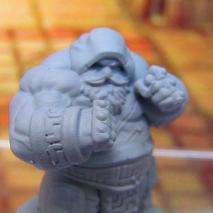 Dwarven Bar Room Brawler Boxer Fighter Mini Miniature Dwarf 3D Printed ...