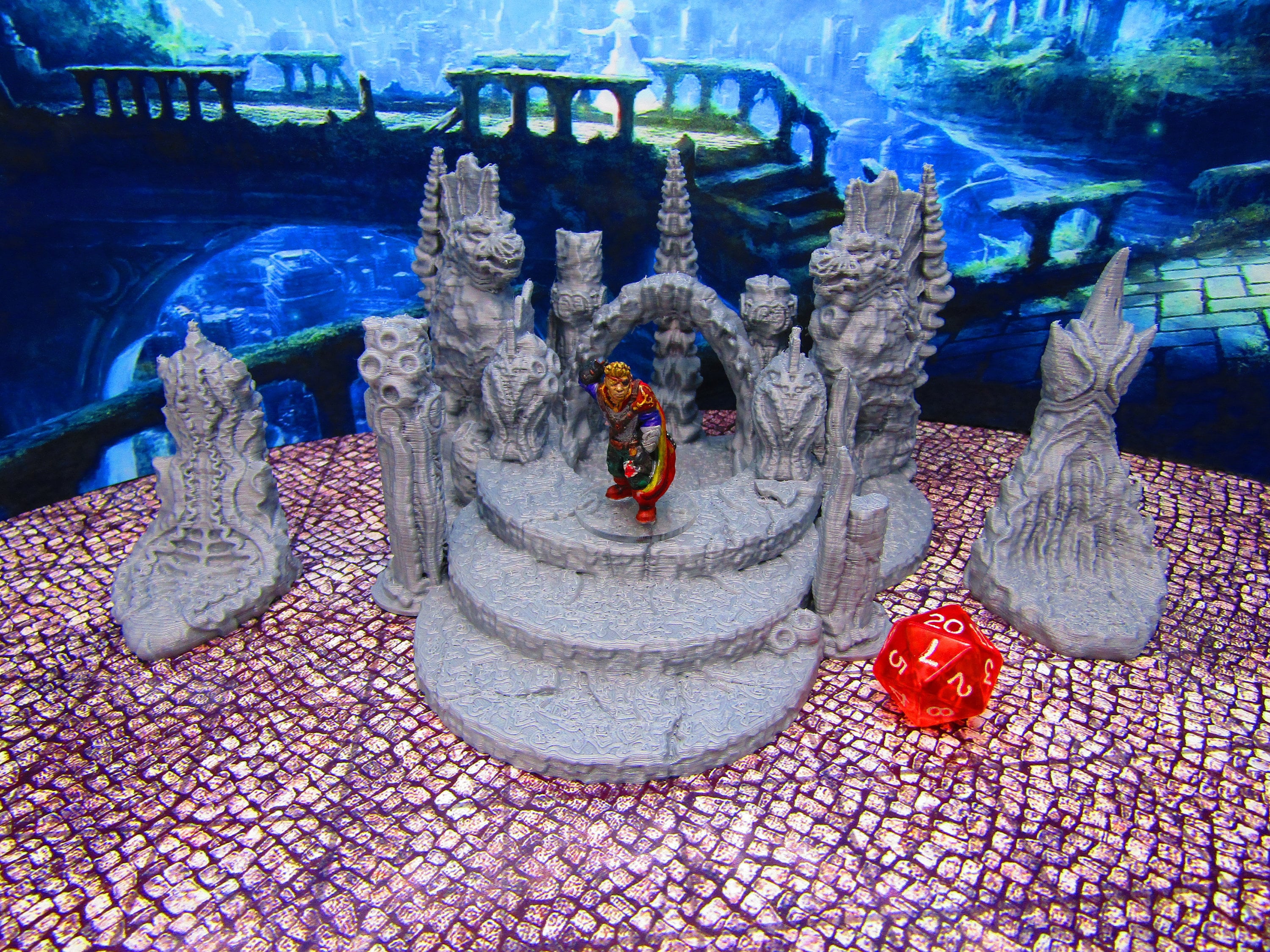Merfolk Mermaid Deep Sea Royal Coral Throne Room Scenery Scatter ...