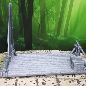 Boat Raft With Sail 28mm Miniature Scale Fantasy Terrain Tile ...