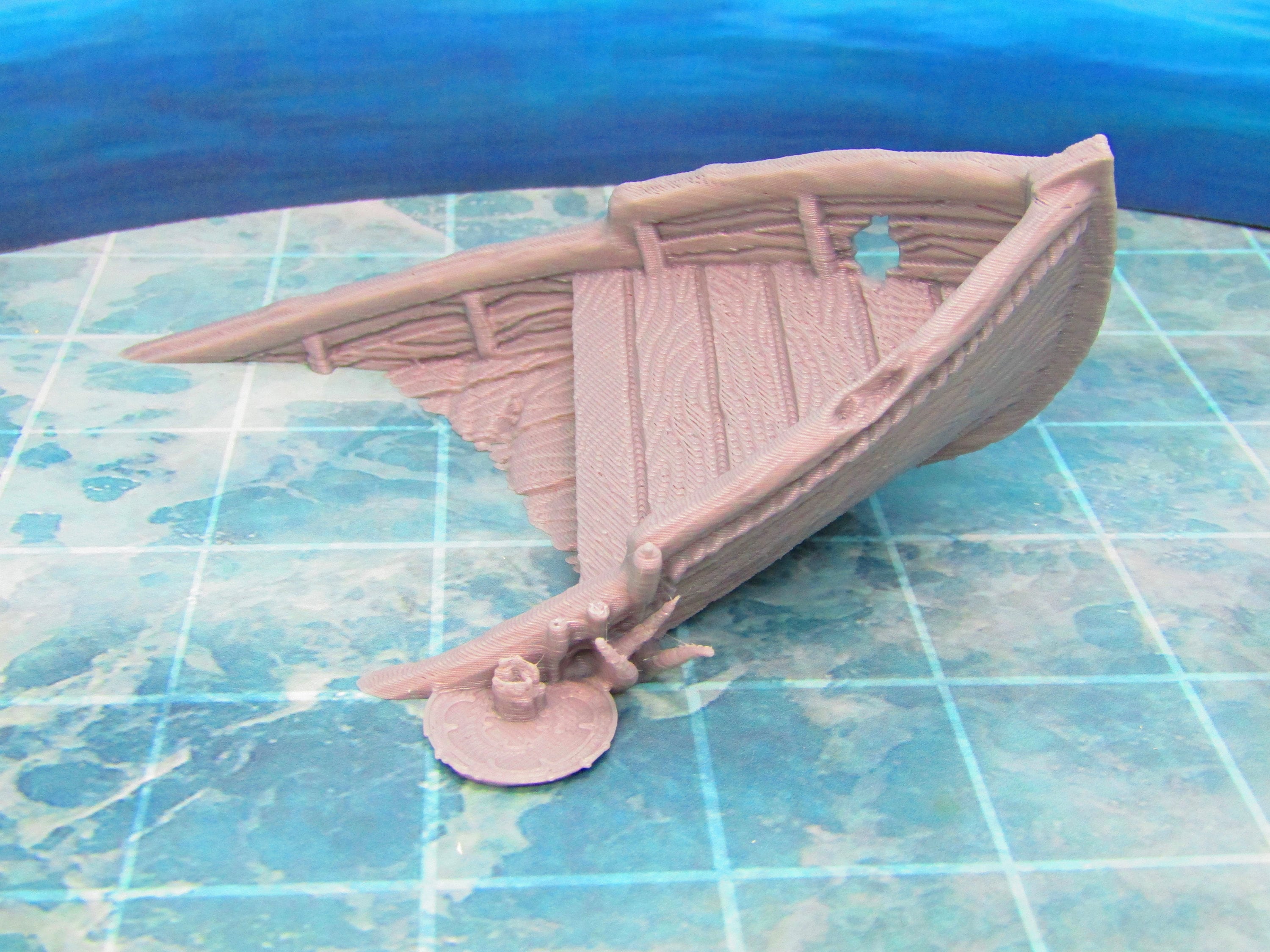 Sunken and Breaching Boat Ship Scatter Terrain Scenery 3D Printed Model ...