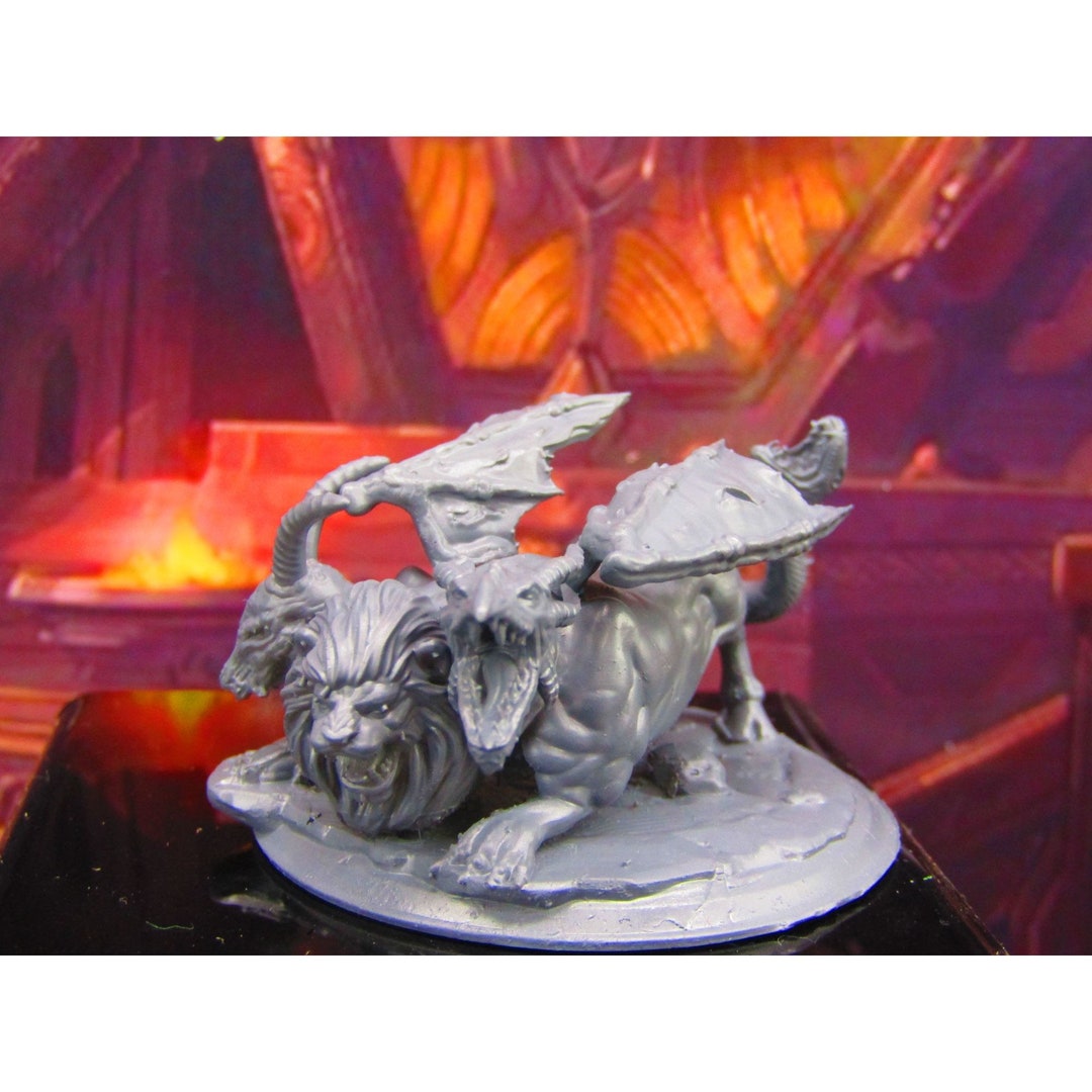 Chimera Lion Goat Serpent Hybrid Monster Mini Miniature Model Character ...