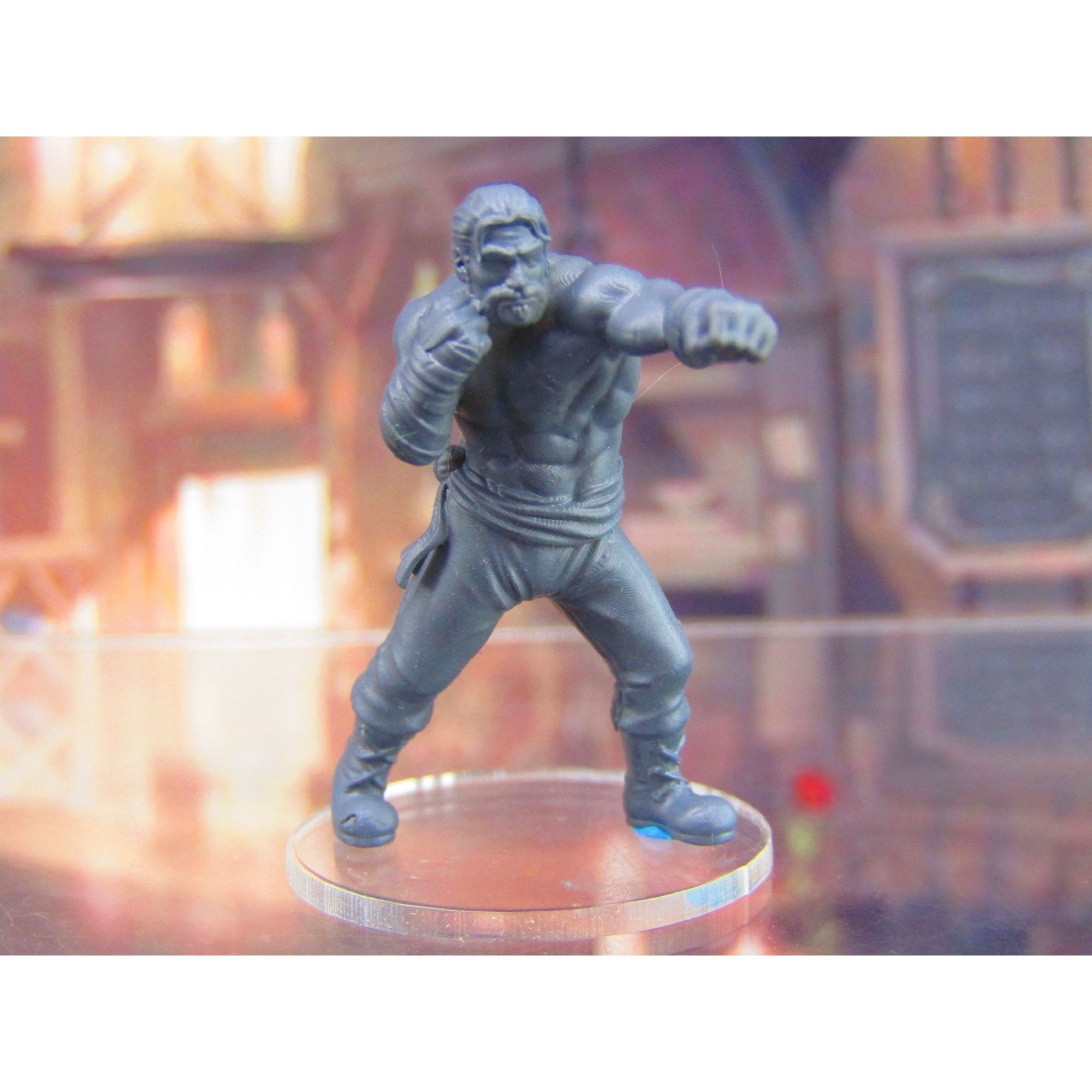 Human Boxer Bar Room Brawler B Mini Miniature Figure 3D - Etsy