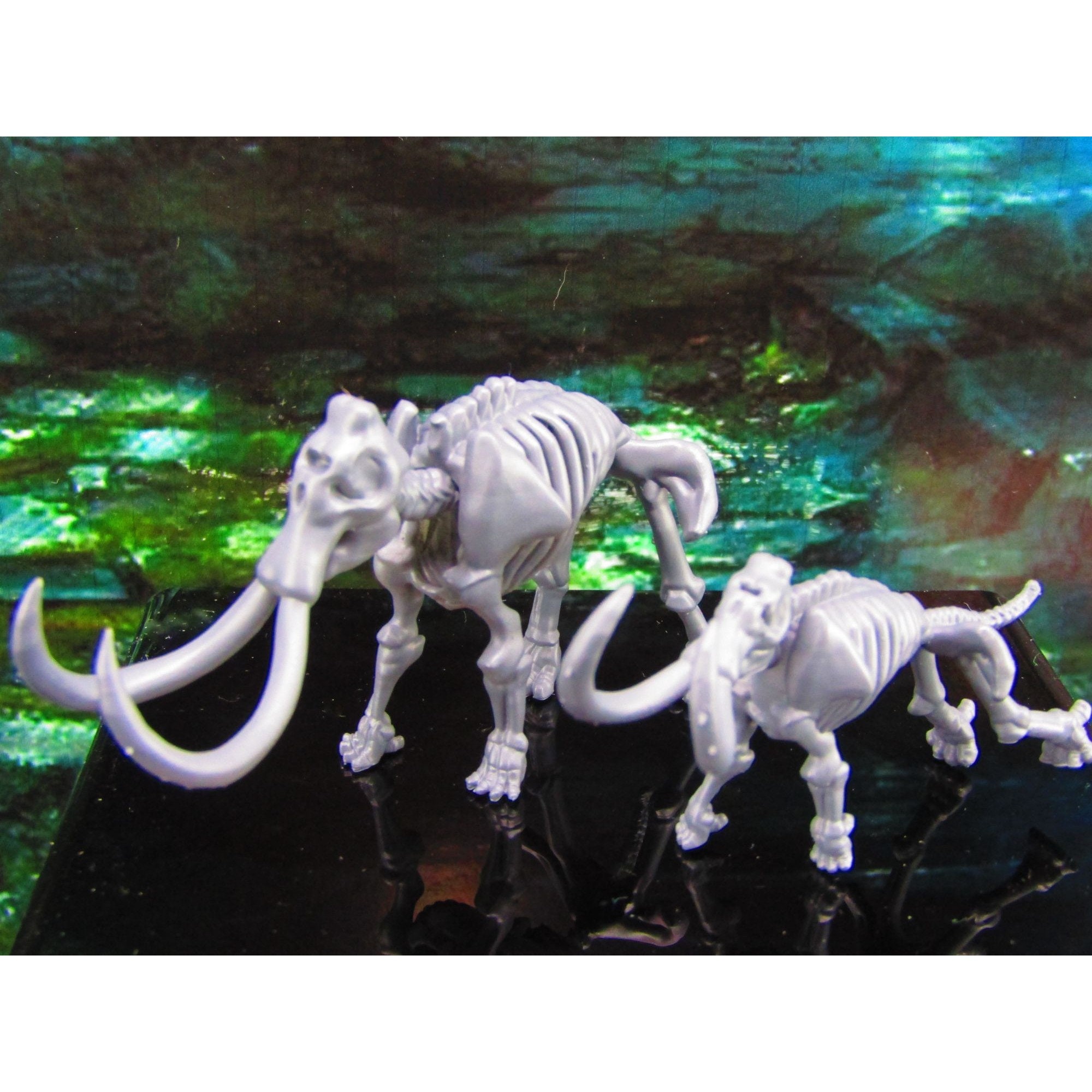 Mammoth Undead Elephant Skeleton Pair Mini Miniature Model | Etsy