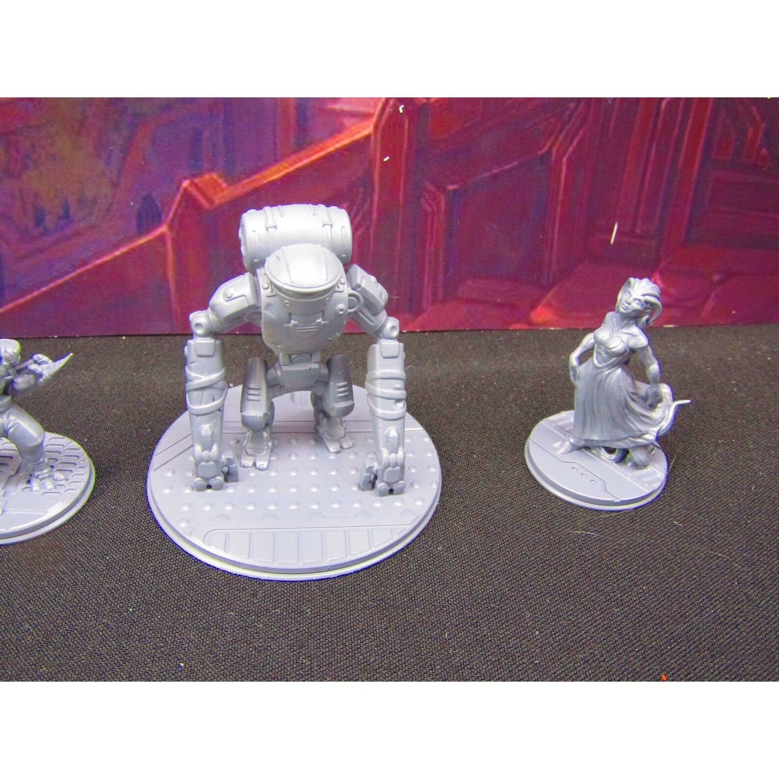 10pc Titus X Sci Fi Set 8 Mini Miniature Model Character Figure 28mm ...