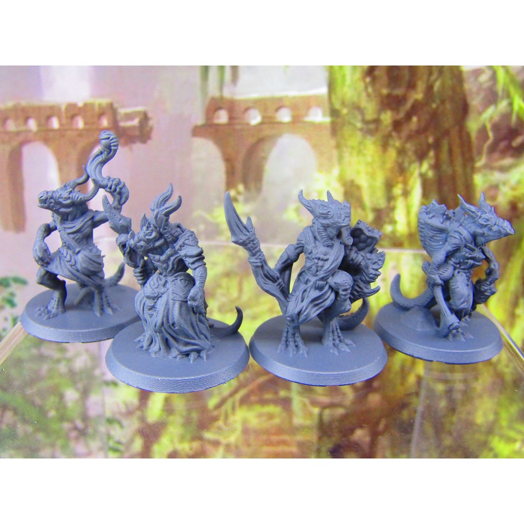4pc Kobold Set Mini Miniatures 3D Printed Resin Model Figure 28/32mm ...