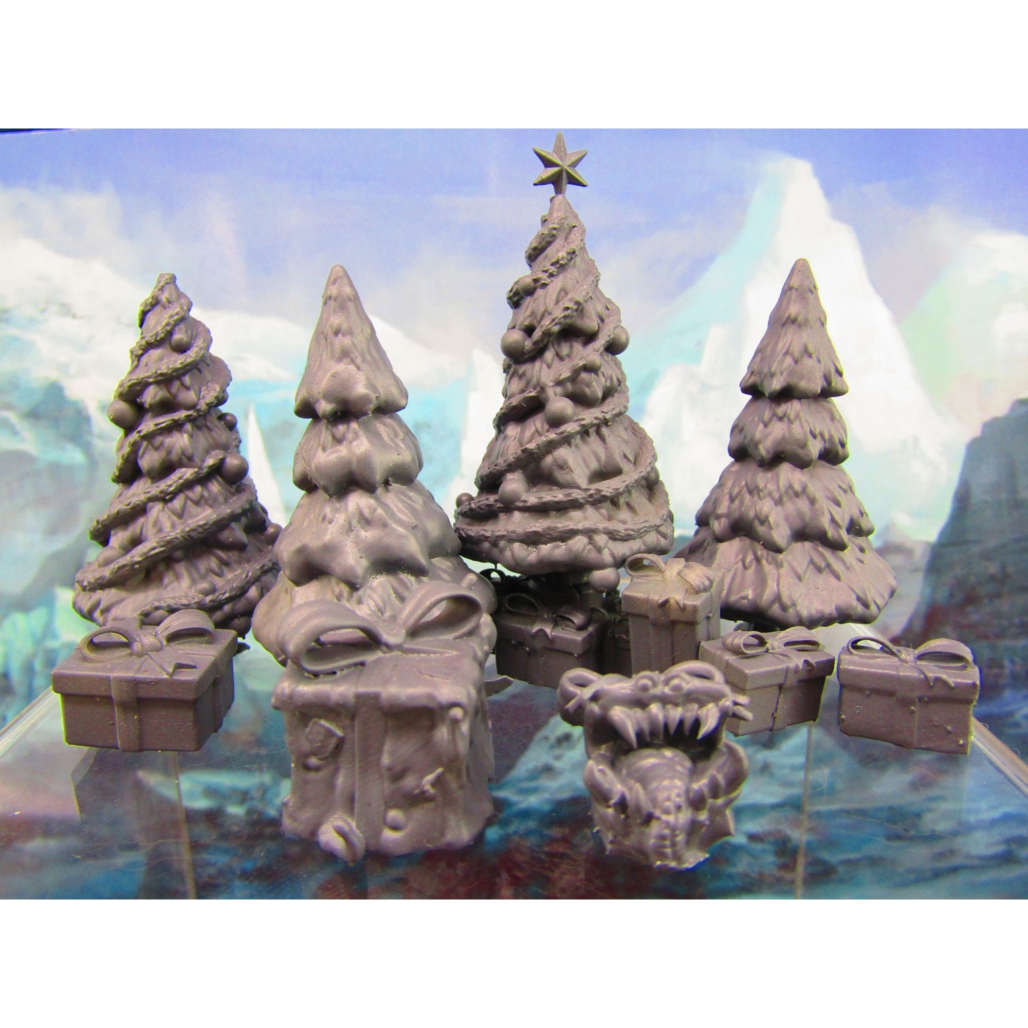 11pc Christmas Present & Trees Booby Trap Set Scatter Terrain - Etsy
