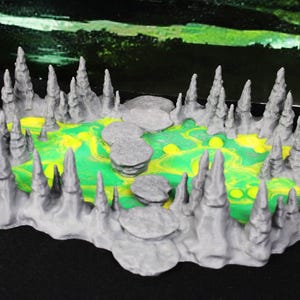 Color Stalagmite Cave Cavern Lava Acid Mud Sulphur Water Pool Pit ...
