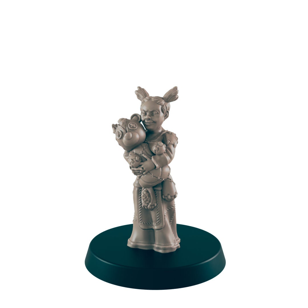 Human Mischevious Girl Mini Child W/ Toy Kid Female Townsfolk NPC ...