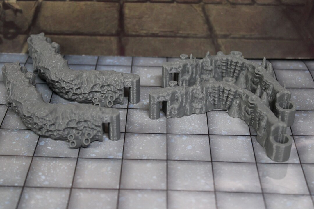 4pc Underwater Sea Labyrinth Coral Corner Curve Dungeonsticks Walls Map ...