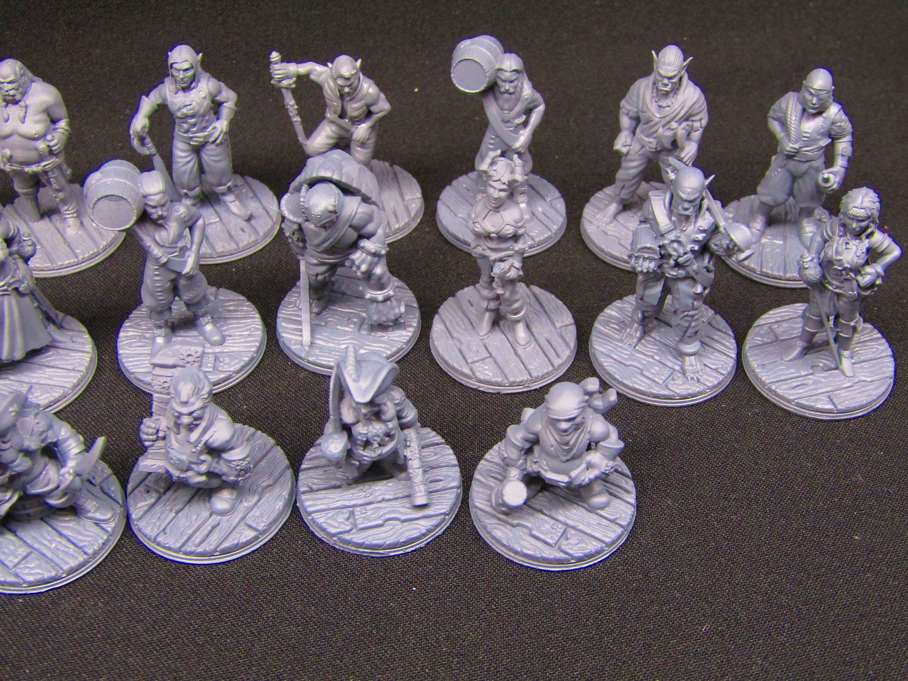 27pc Pirate Set Mini Miniature Figure 3D Printed Model 28/32mm - Etsy