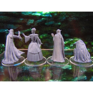 4pc Vampires Mini Miniatures 3D Printed Model Figure 28/32mm Scale RPG ...