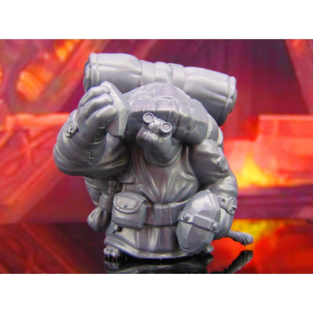 Tortle Artificer Archaeologist Scientist Mini Miniature Model Character ...