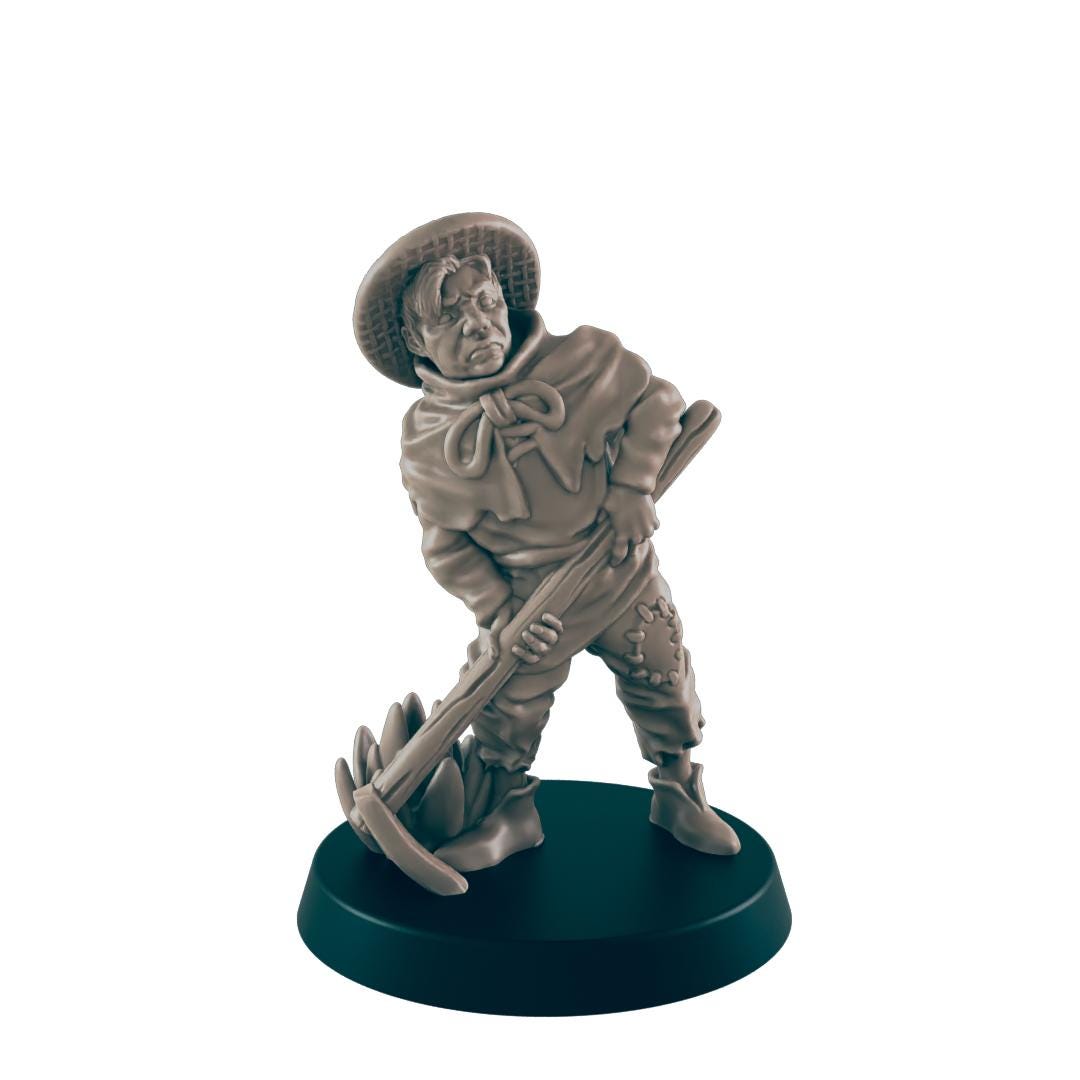 Farmer Mini | Groundskeeper Human | Dungeons and Dragons NPC Figure ...