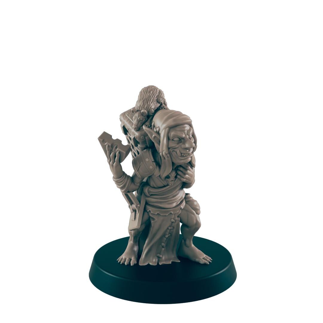 Goblin Mini | Rat Catcher Janitor | Monster Townsfolk NPC Figure | Dnd ...