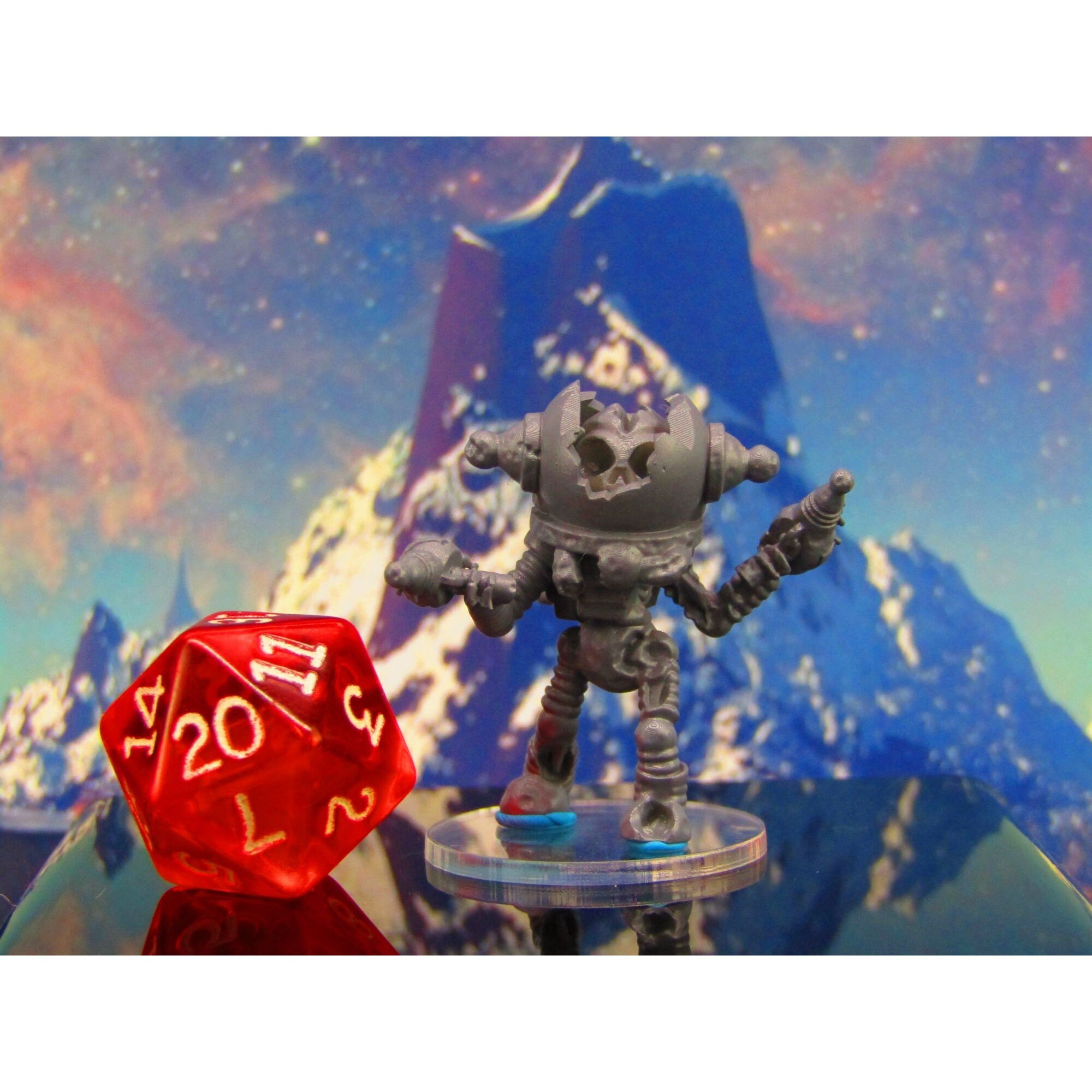 Skeletal Zeta Alien Invader A Mini Miniature Model Character - Etsy