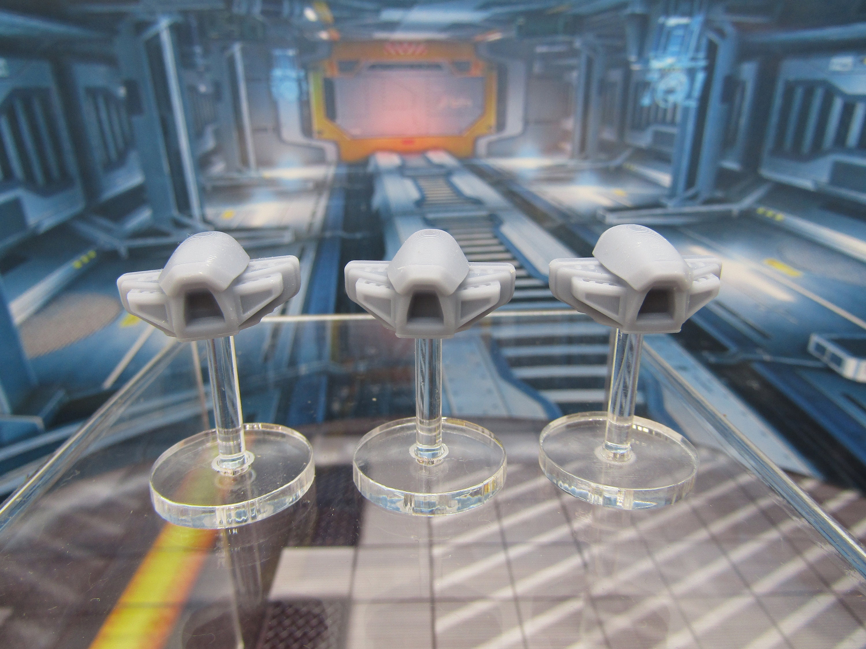 Lot of 3 Scout Drones w/ Flight Stands Mini Miniature 3D | Etsy