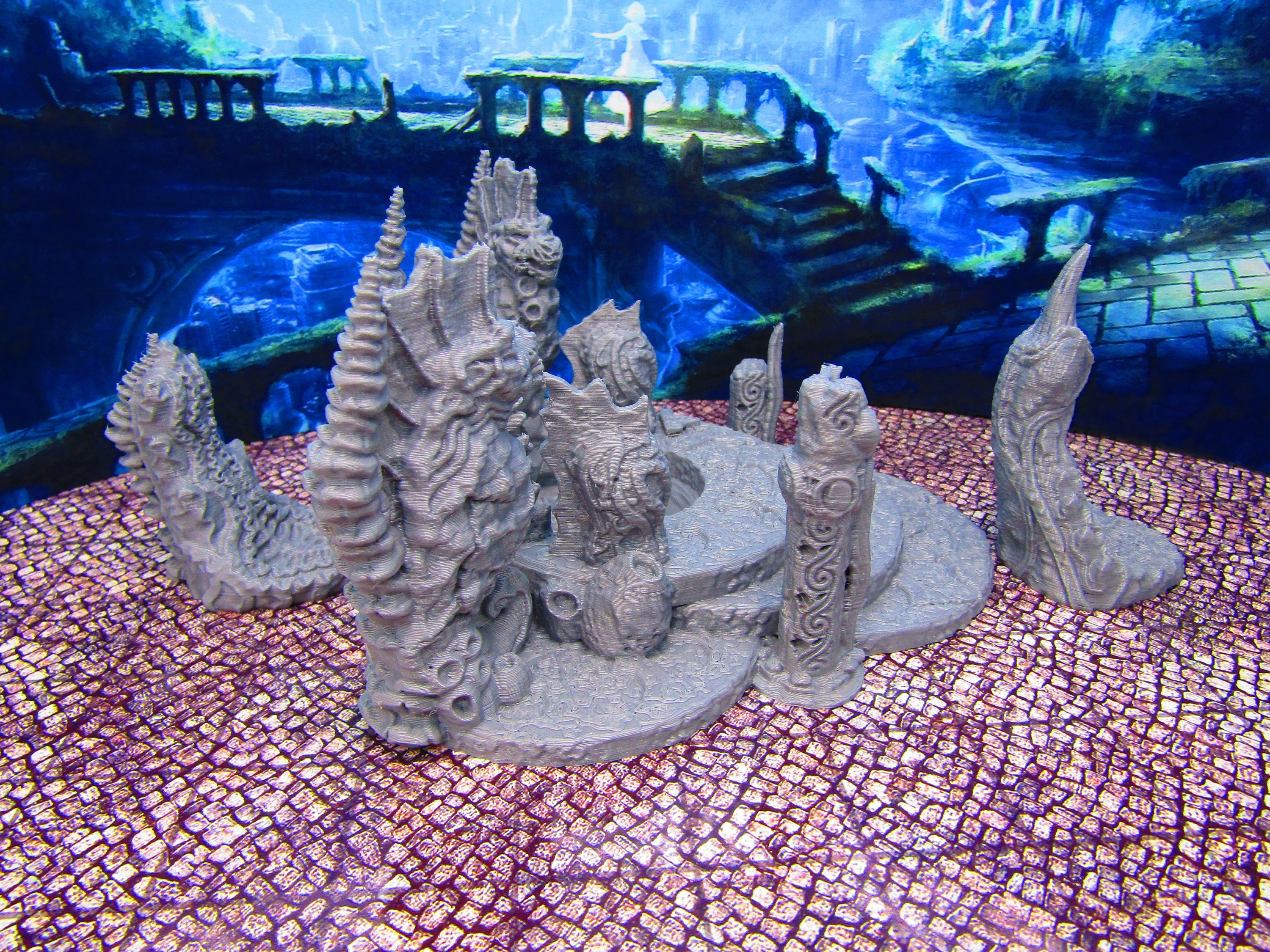 Merfolk Mermaid Deep Sea Royal Coral Throne Room Scenery - Etsy