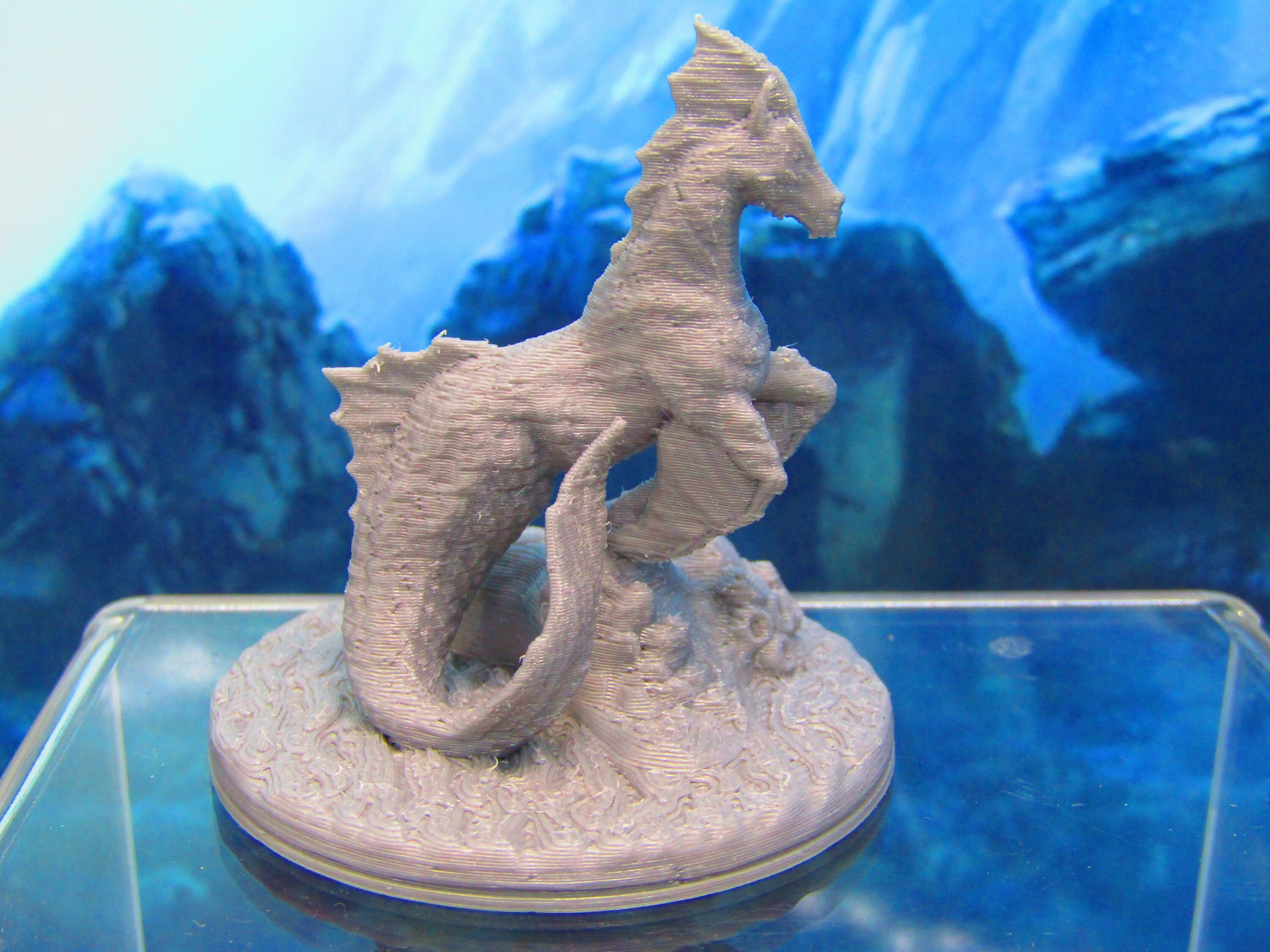Hippocampus Sea Horse Monster Mini Miniature 3D Printed Figure - Etsy