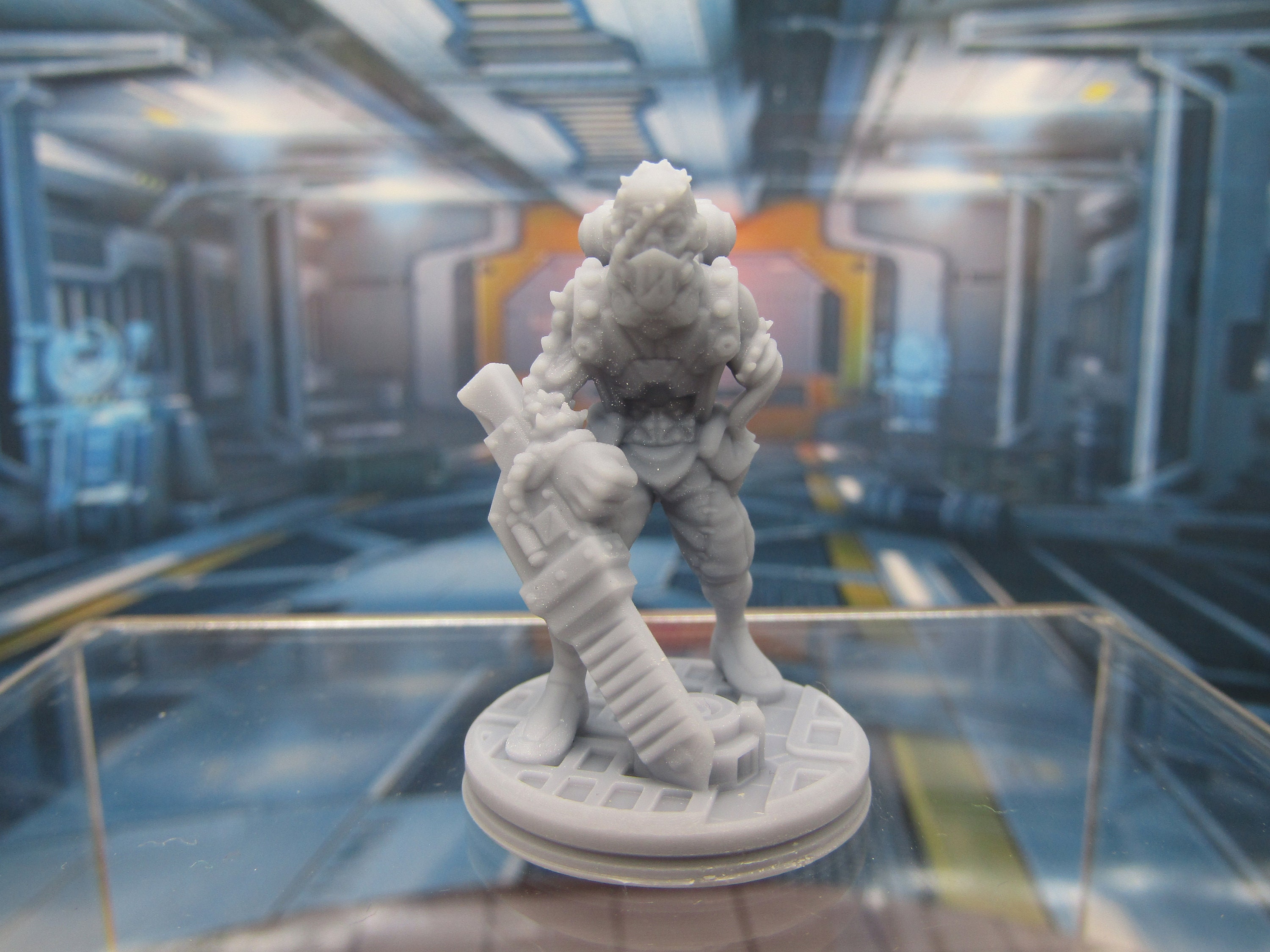 Alien Zombie Mutant W/ One Arm and Mask Mini Miniature Figure 3D ...