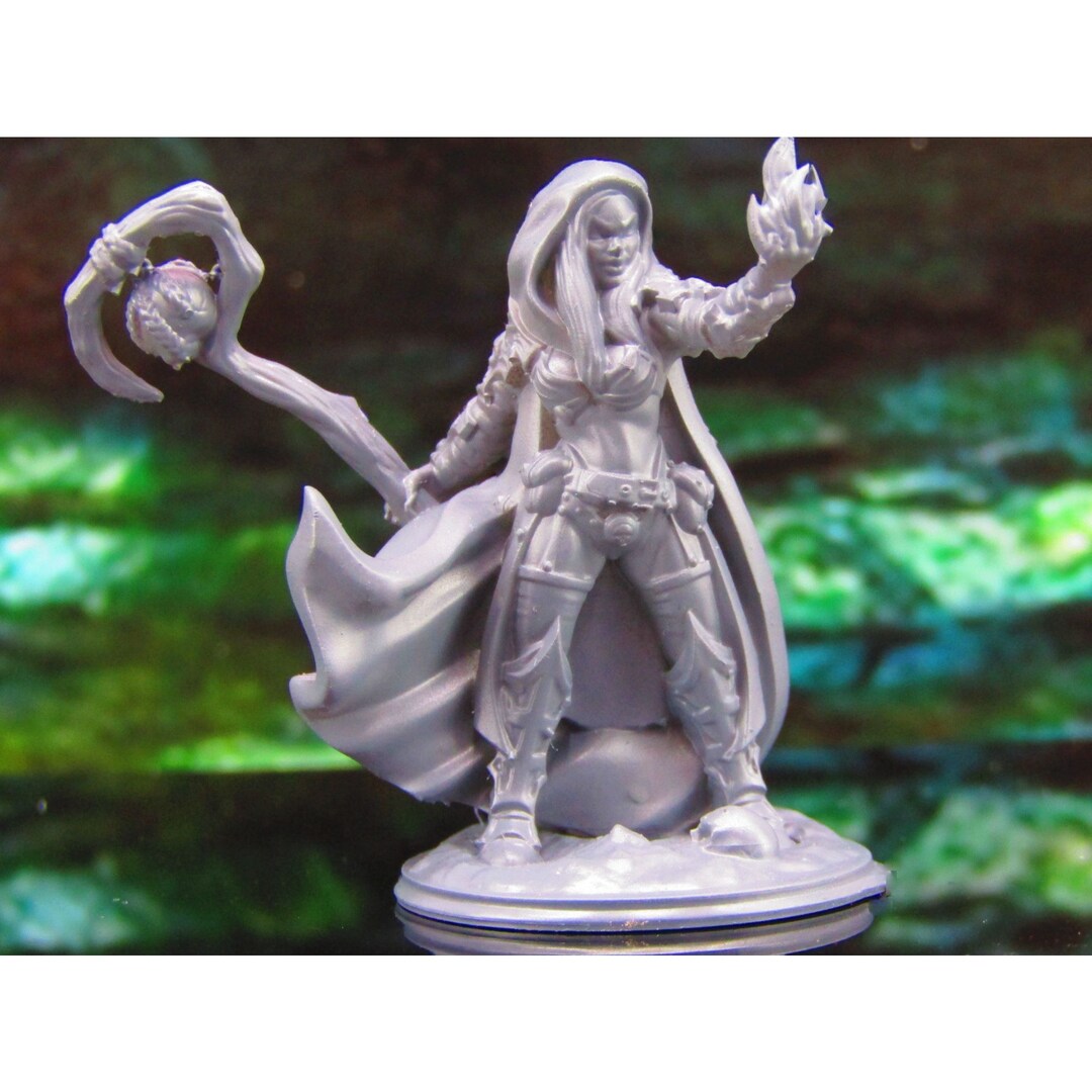 Female Necromancer A Mini Miniature Model Character Figure 28mm/32mm ...