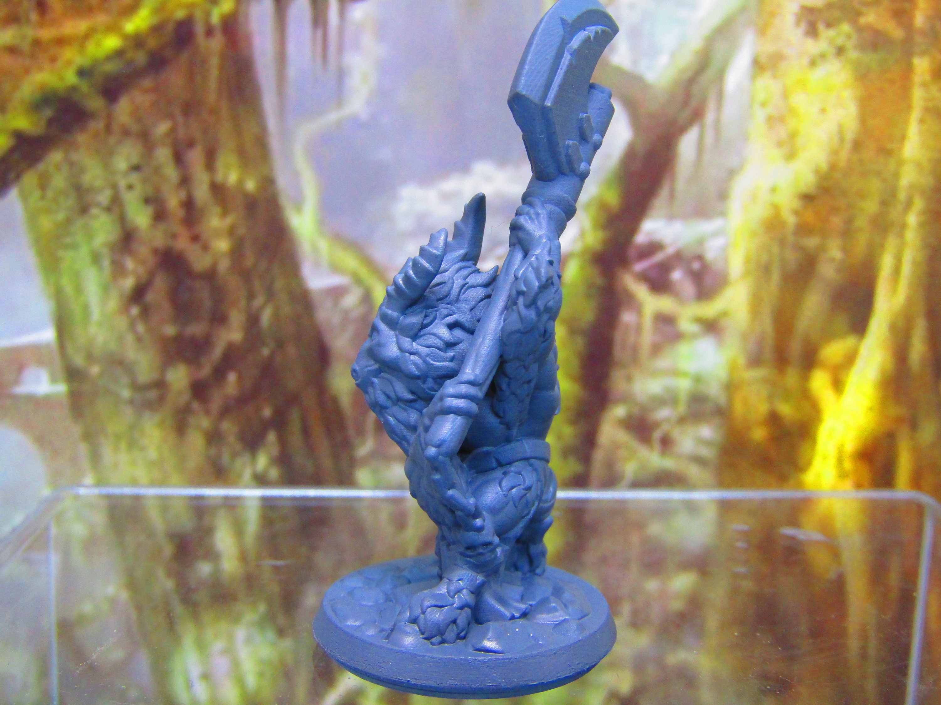Goatman Fighter Warrior Soldier W/ Battleaxer Miniature Figure 3D ...