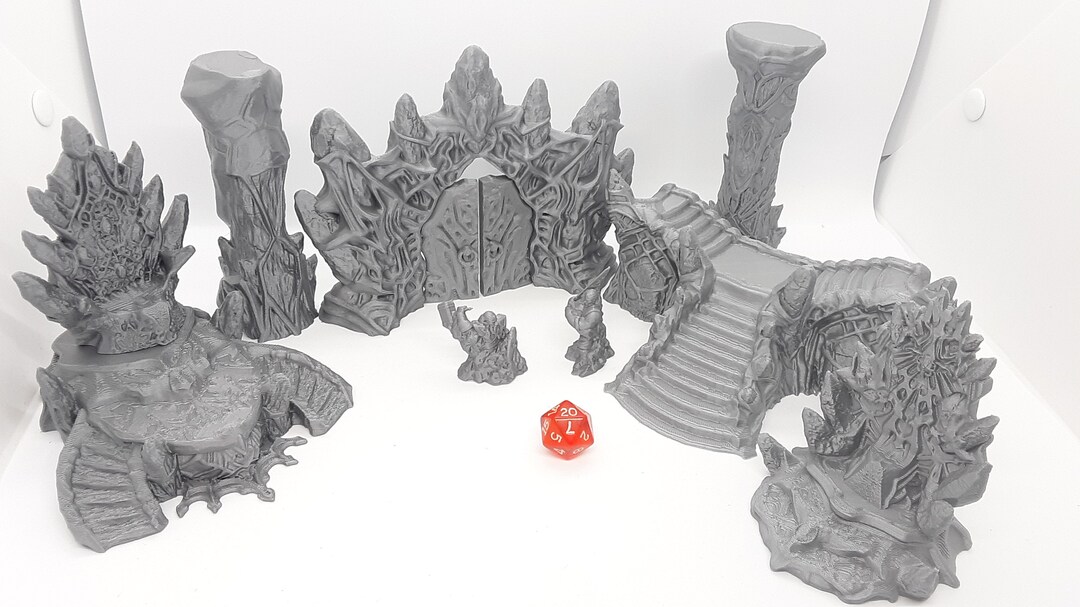 12 Piece Icy Palace Castle Set Scatter Terrain Scenery 28mm Dungeons ...