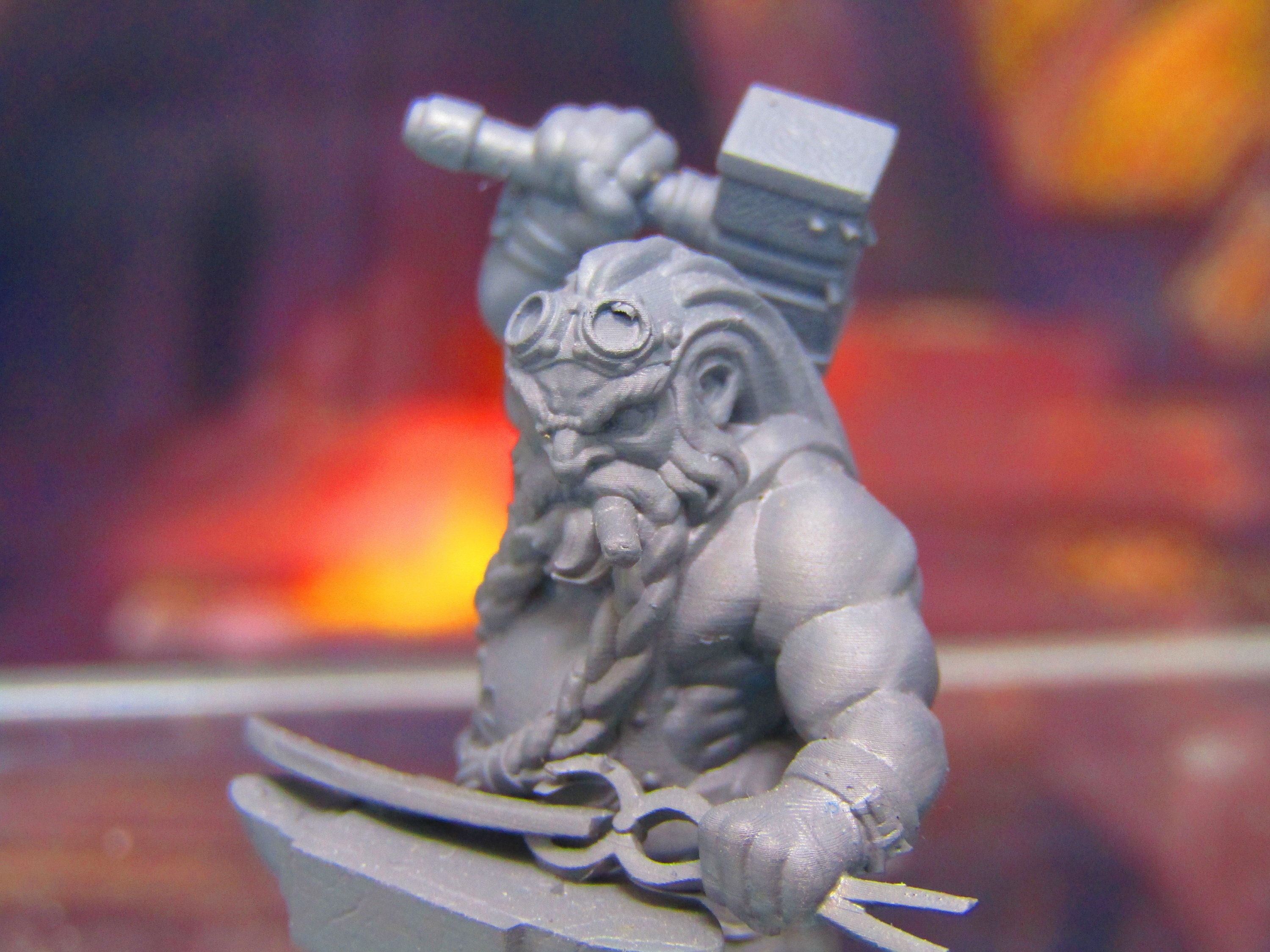Dwarven Blacksmith / Weaponsmith Mini Miniatures 3D Printed | Etsy