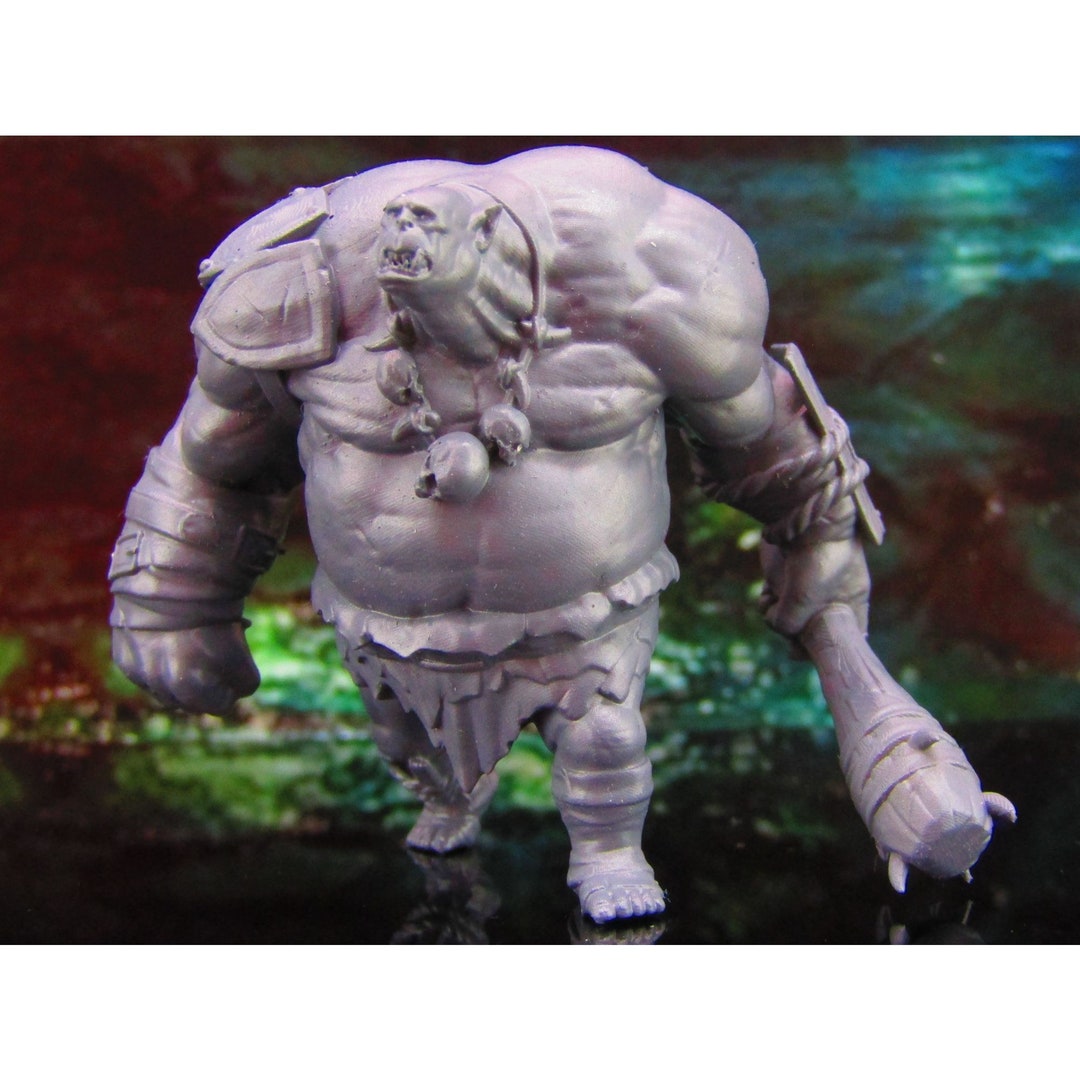 Large Ogre Mauler Monster W/ Club Mini Miniature Model Character Figure ...