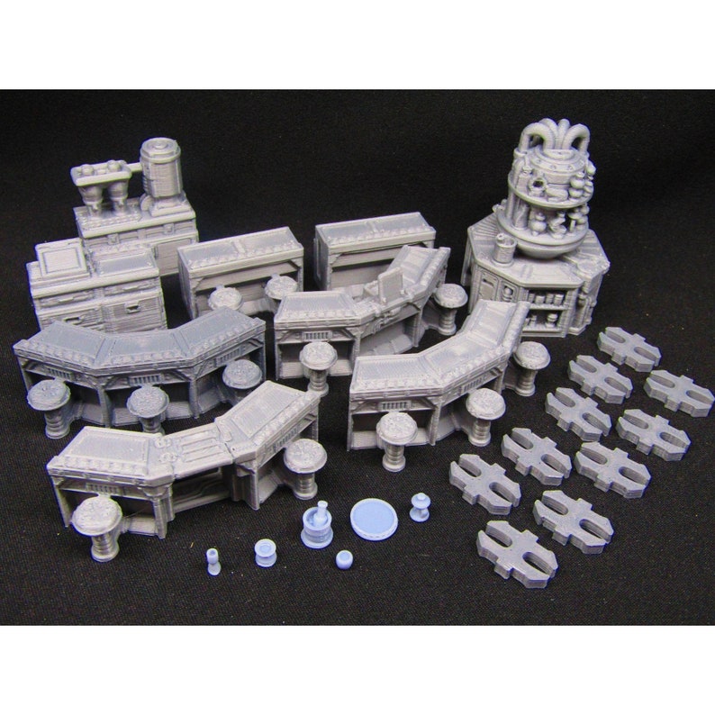 25pc Sci Fi Modular Bar Night Club Scenery Terrain Set 3D - Etsy