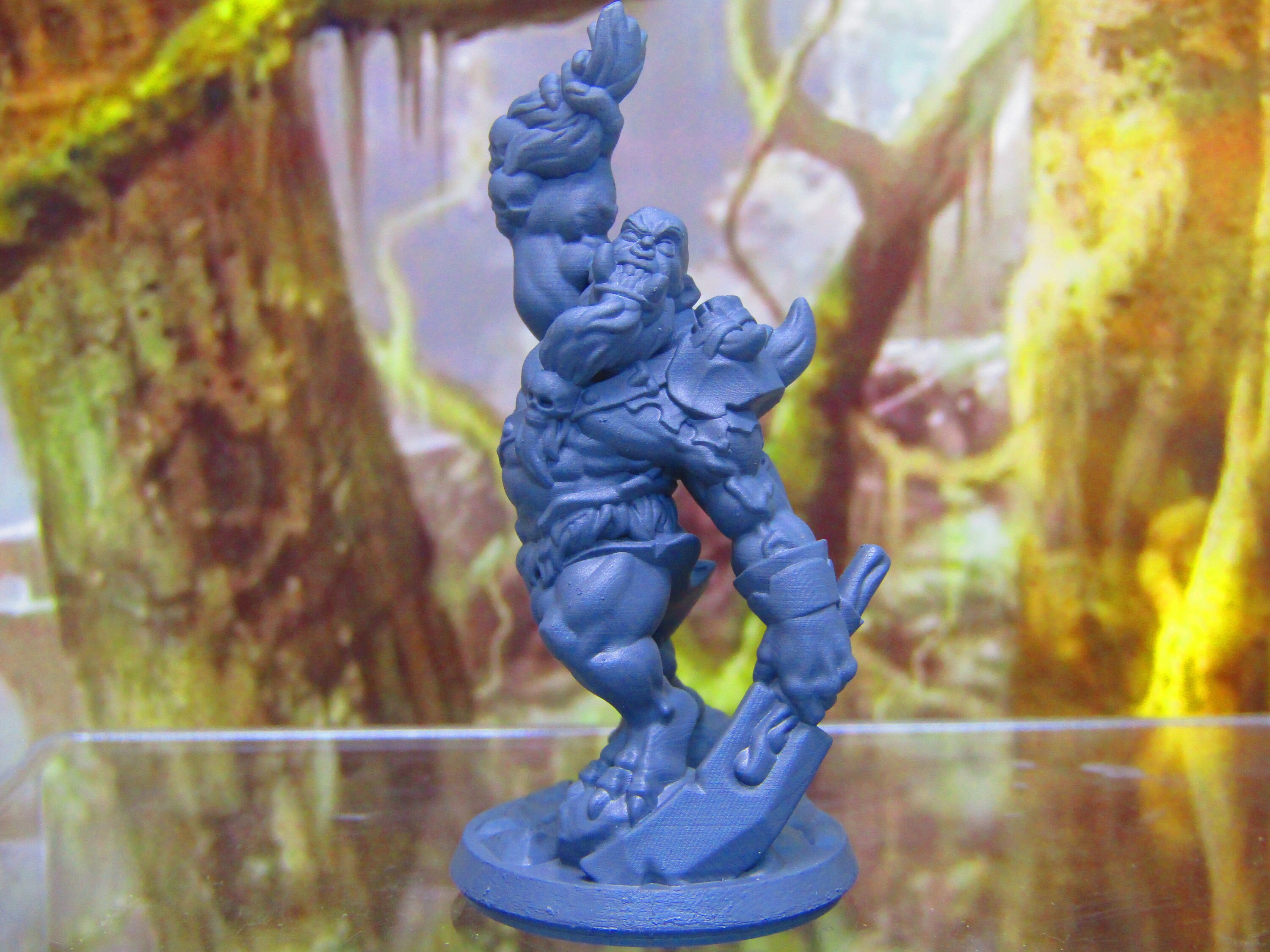 Orc Warlord Berserker Barbarian Mini Miniature Figure 3D Printed Model ...