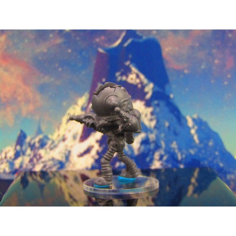 Skeletal Zeta Alien Invader A Mini Miniature Model Character Figure ...