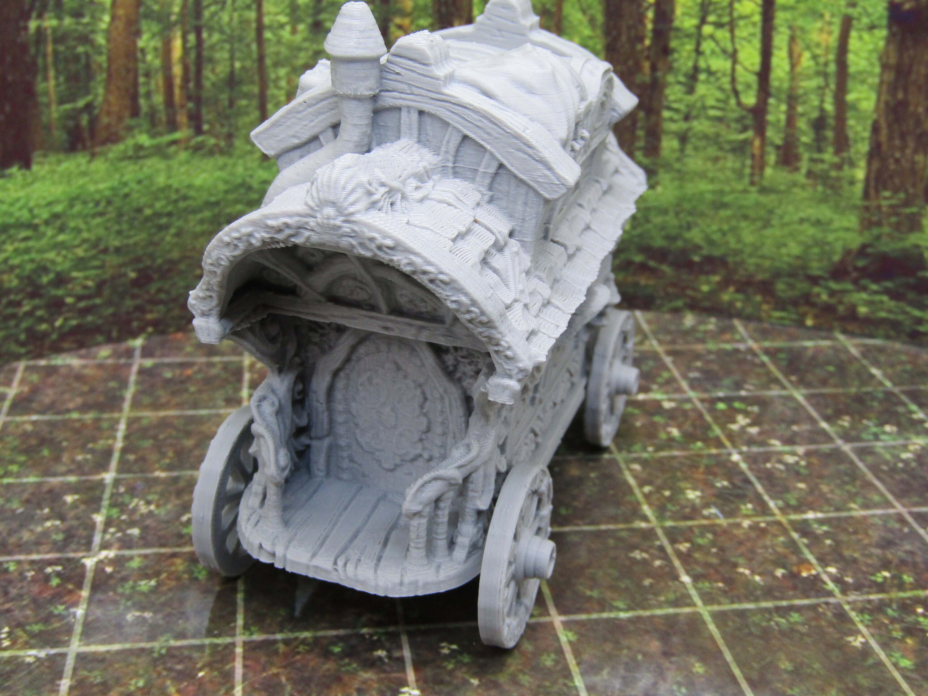 Miniature Toys Aristocrat Carriage Wagon & Horse Scenery Terrain 3D ...