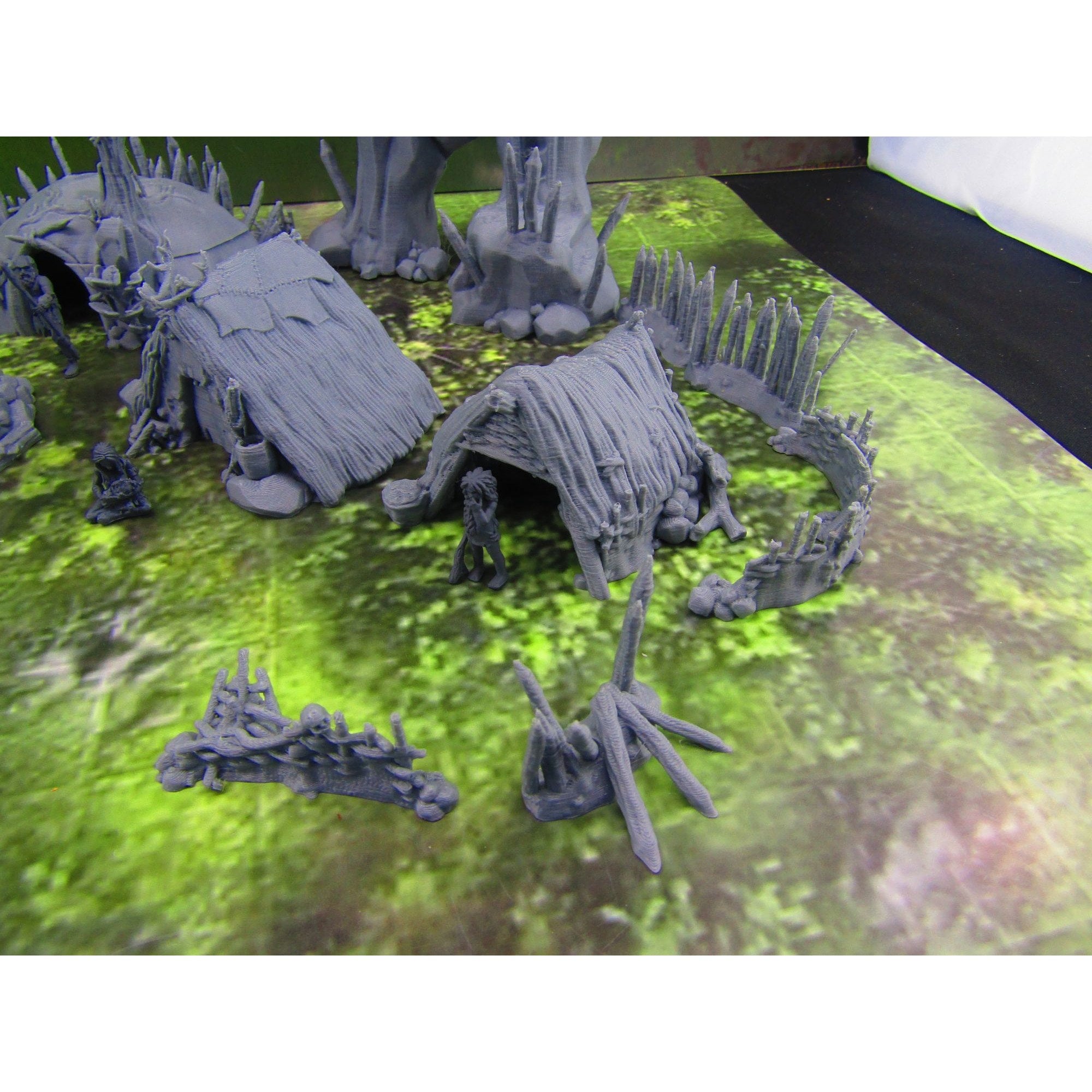 Prehistoric Caveman Tribal Village Rampart Set Mini Miniature - Etsy
