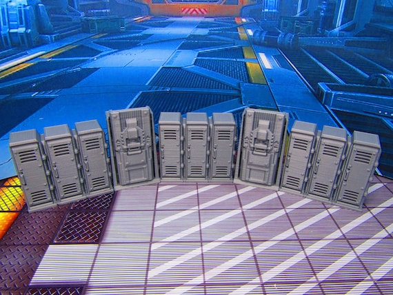 5 pc Soldiers Barracks Wall Lockers Miniature Scatter Terrain | Etsy