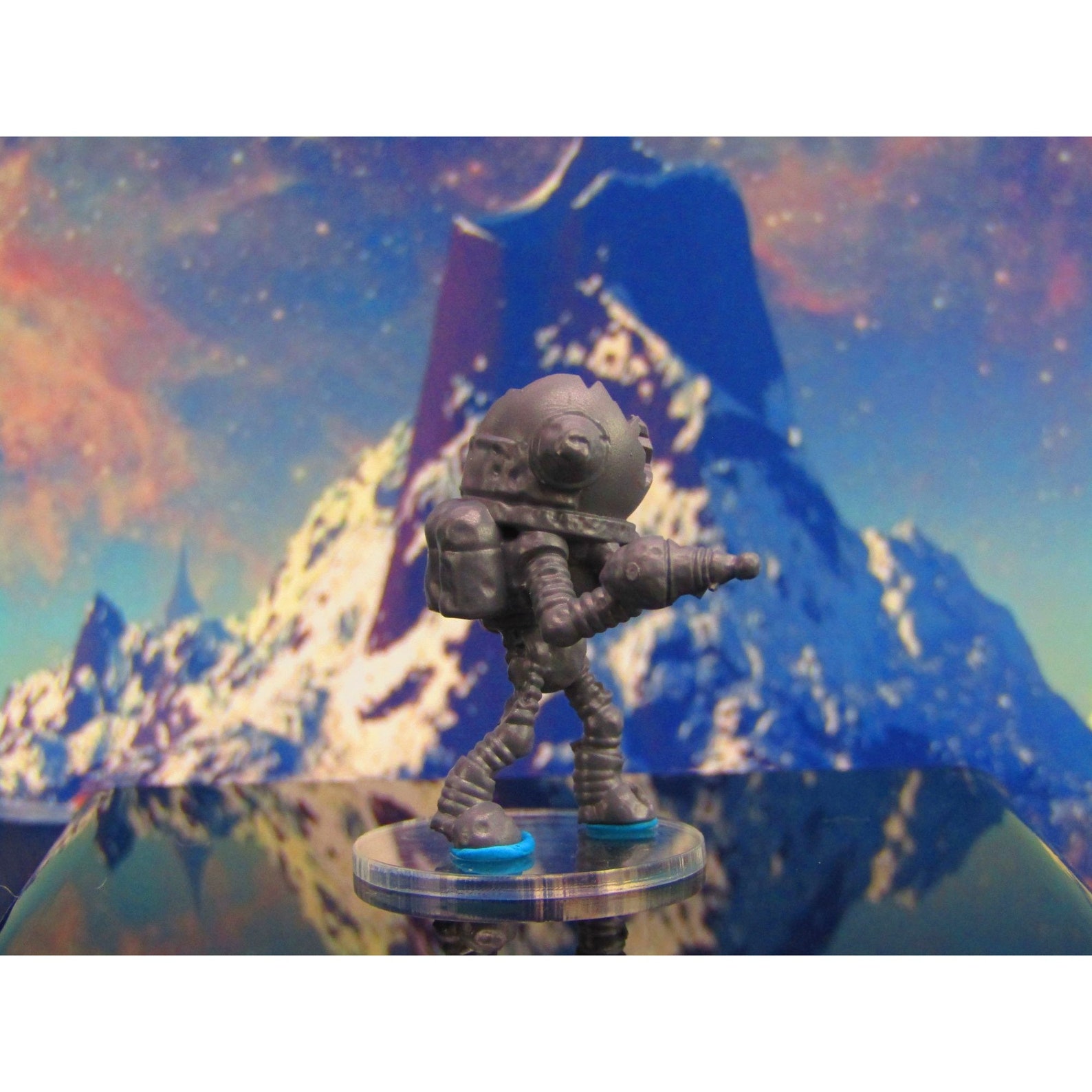 Skeletal Zeta Alien Invader A Mini Miniature Model Character - Etsy