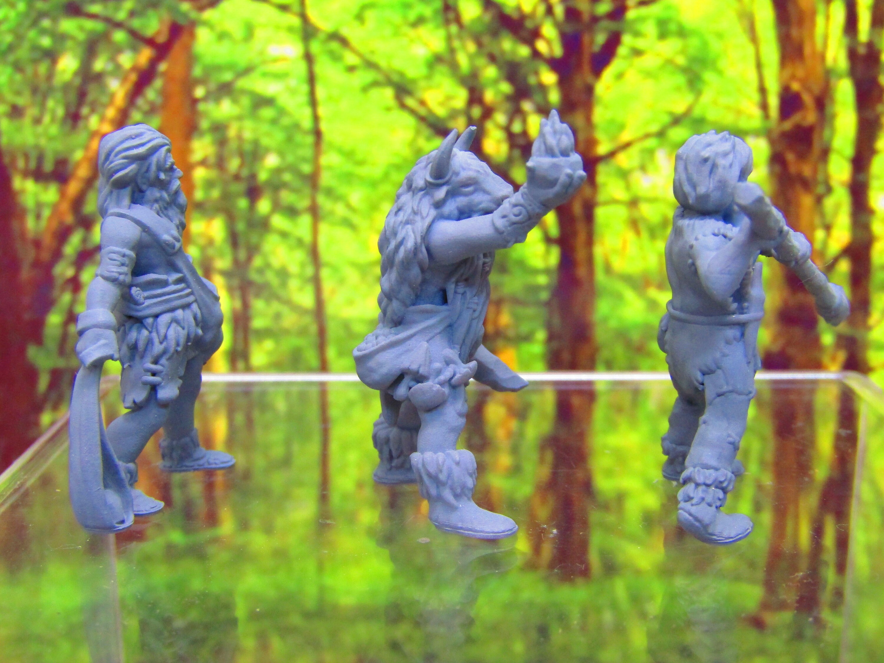 Prehistoric Tribe Shaman & Warriors Set Mini Miniature 3D Printed ...
